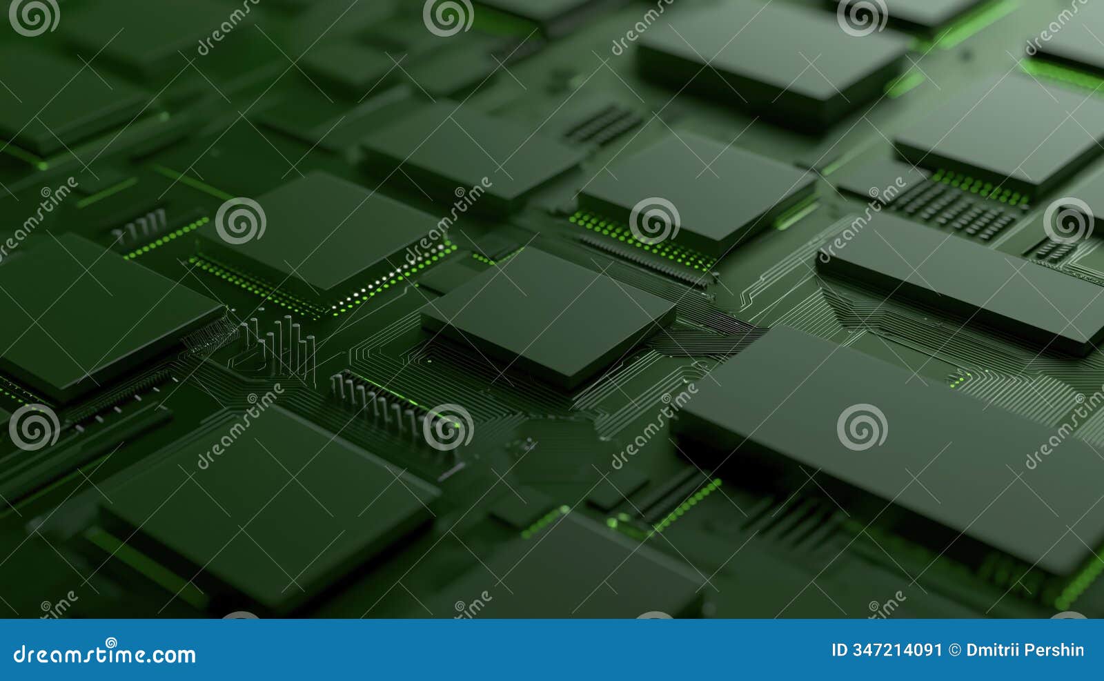 Neuromorphic Computing Visual Processing Chip Royalty-Free Stock ...