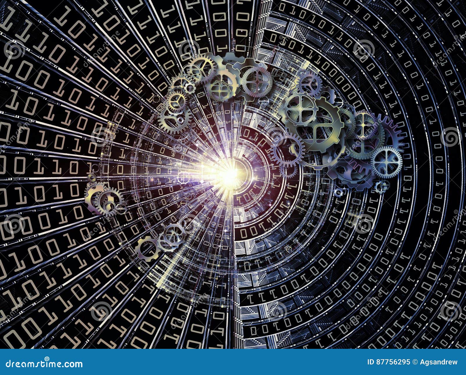 Conceptual World of Numbers Stock Illustration - Illustration of ...