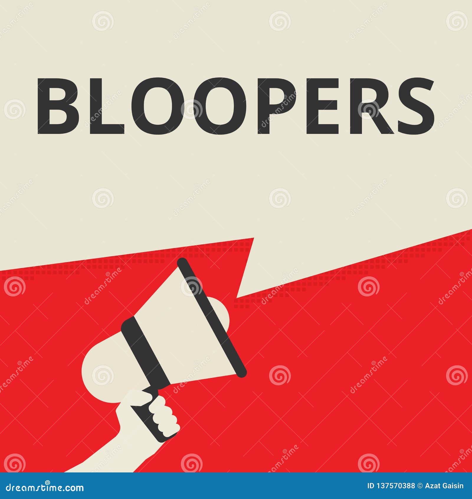 Conceptual Writing Showing Bloopers Stock Illustration - Illustration ...