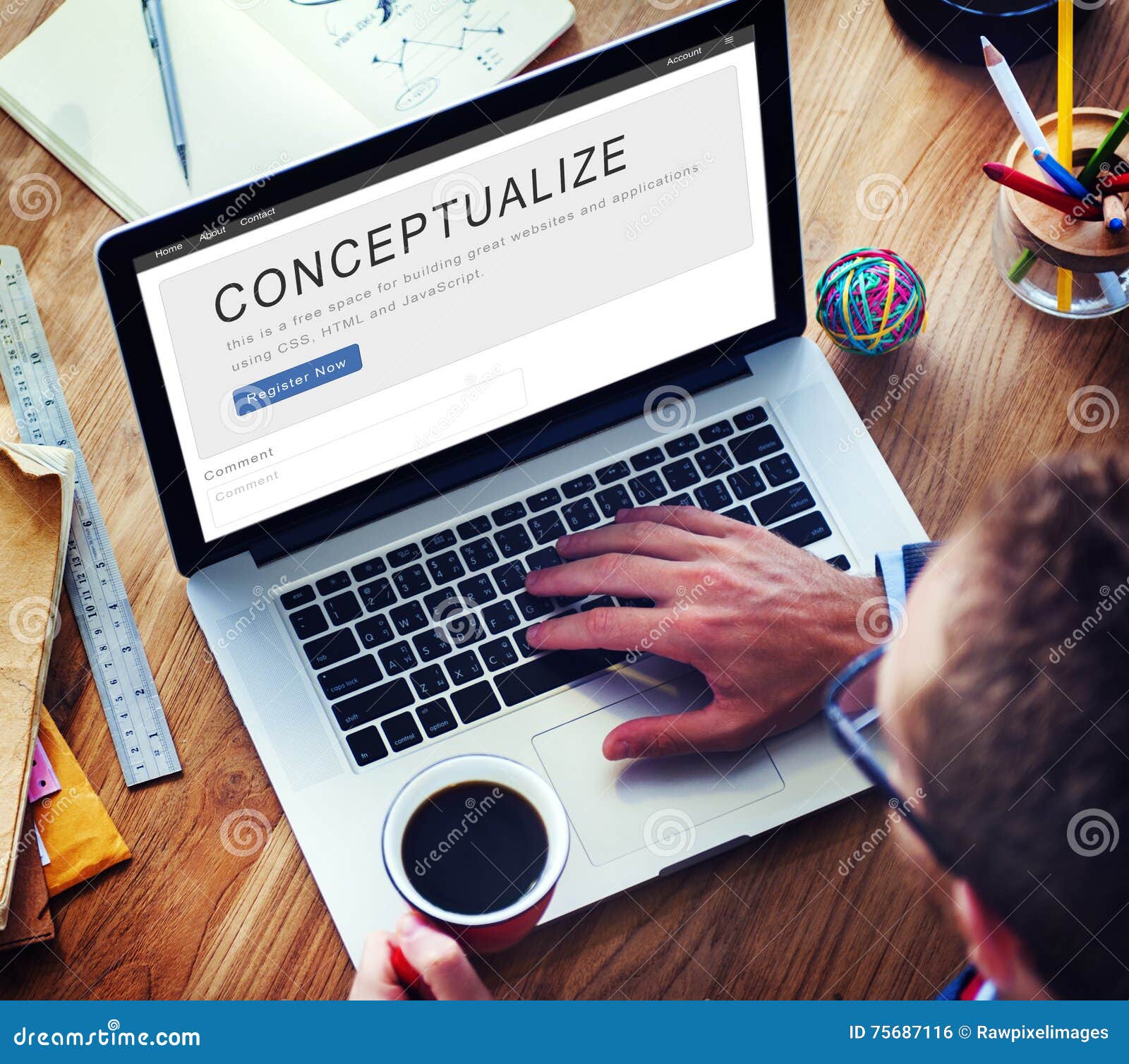Conceptualize Ideas Creative Inspire Design Concept Stock Photo - Image ...