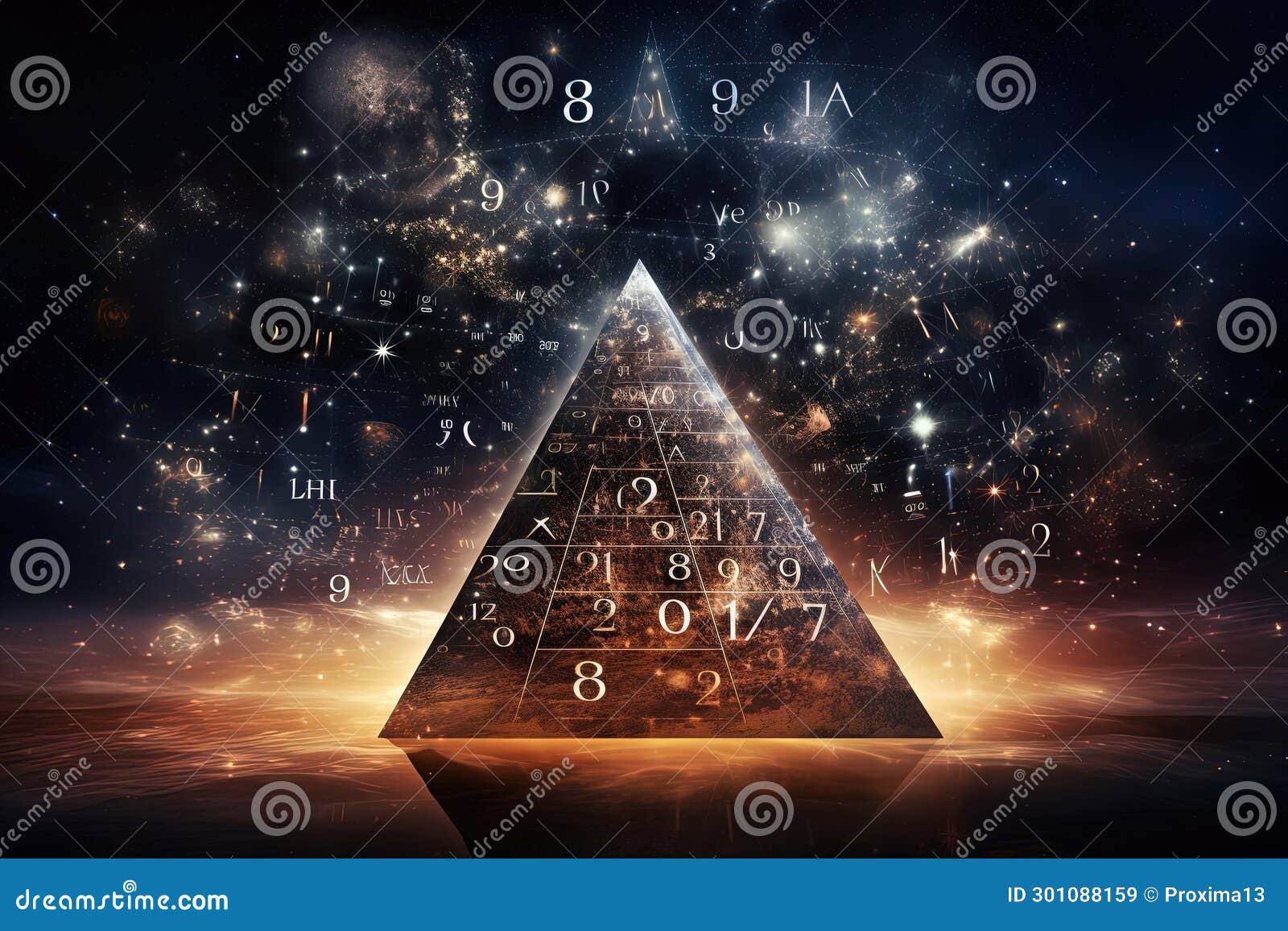 Conceptually Physical and Mathematical Formulas, Numbers, Letters ...