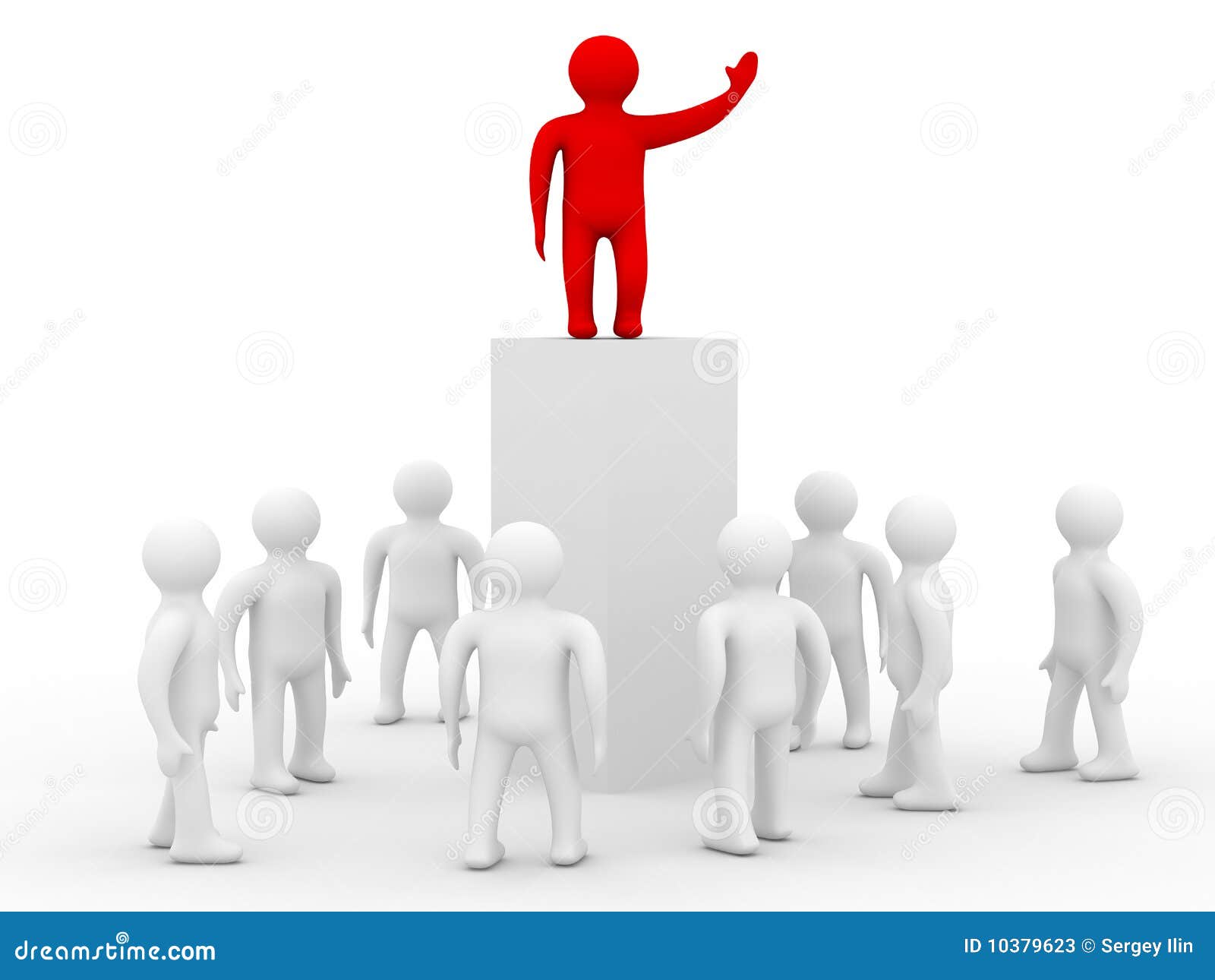 Conceptueel Beeld Van De Leider Stock Illustratie - Illustratie ...