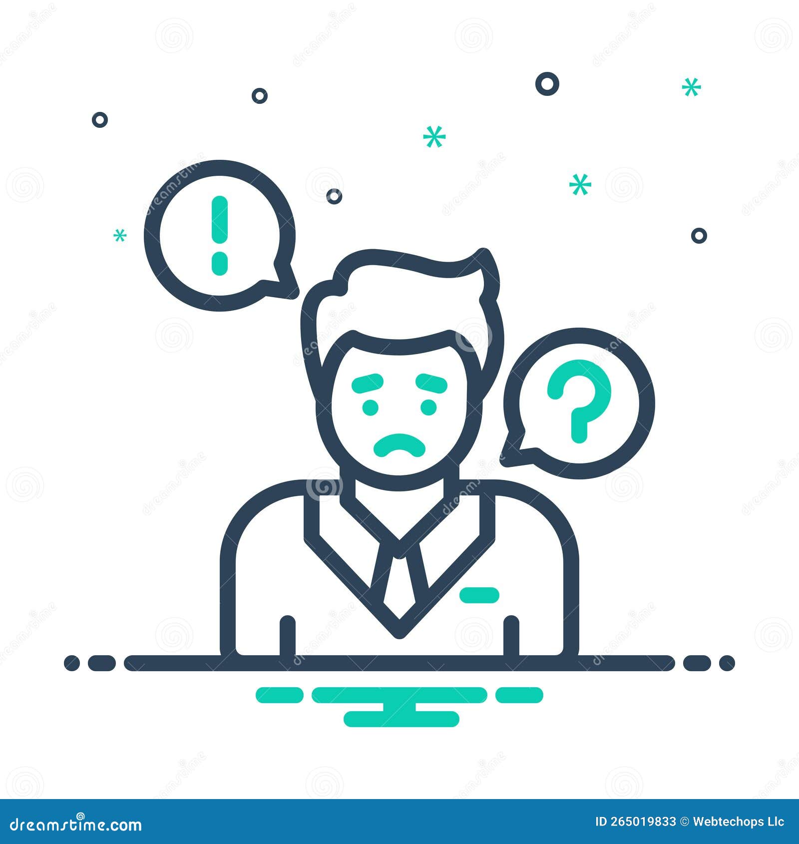 Mix Icon for Concern, Care and Boy Stock Vector - Illustration of ...