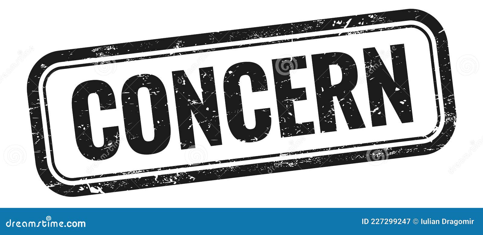 CONCERN Text on Black Grungy Vintage Stamp Stock Illustration ...