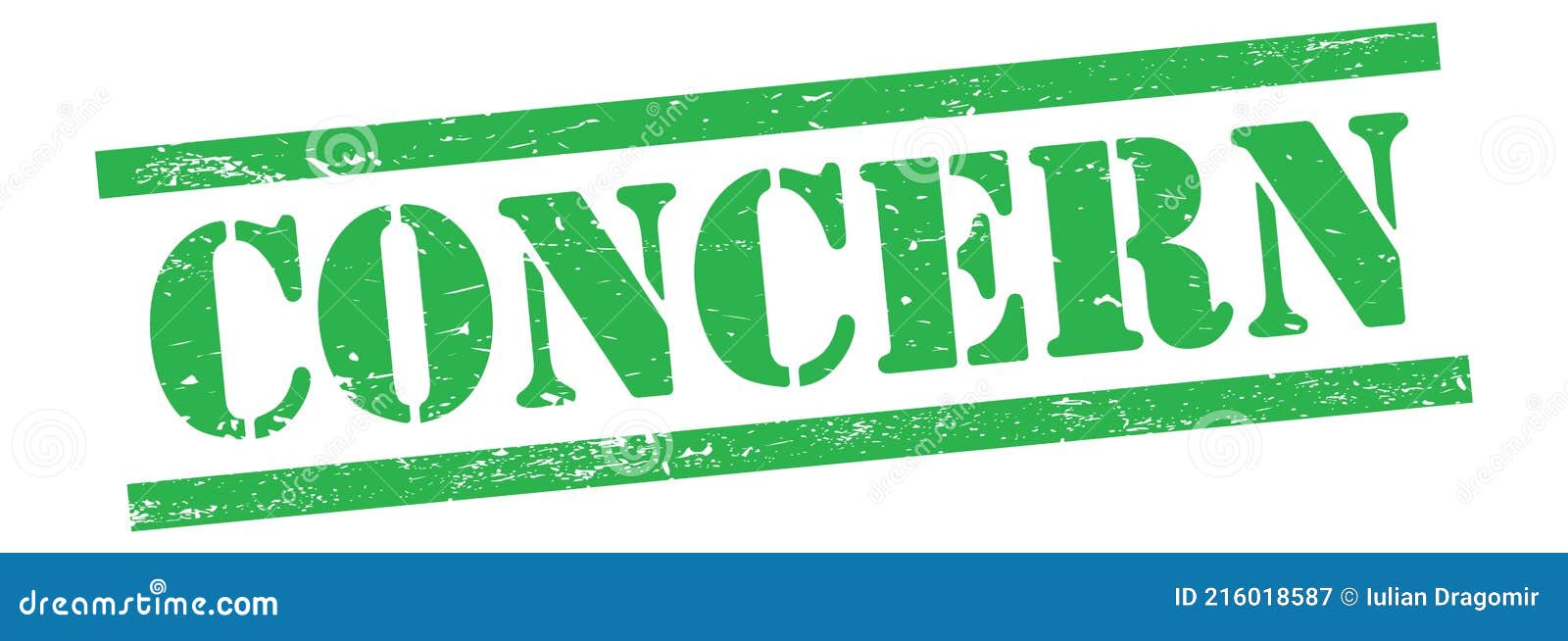 CONCERN Text on Green Grungy Lines Stamp Stock Illustration ...