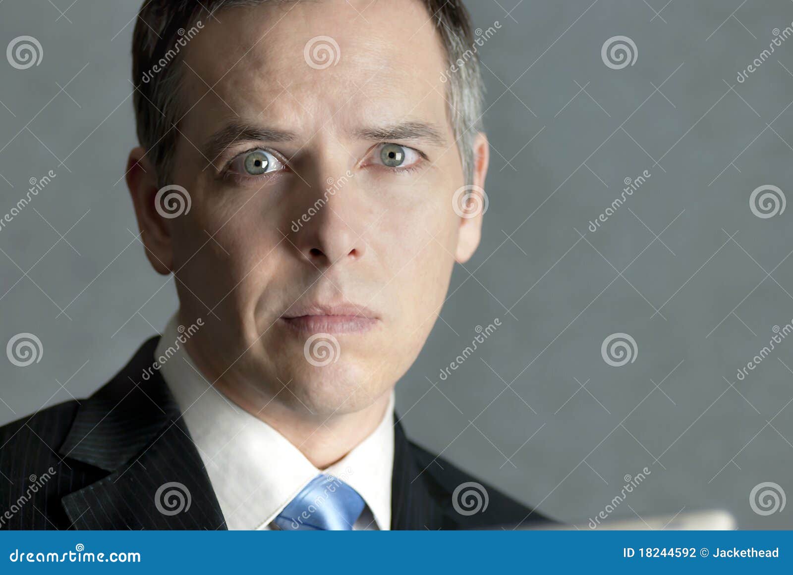 Concerned Businesman stock photo. Image of digital, mail - 18244592