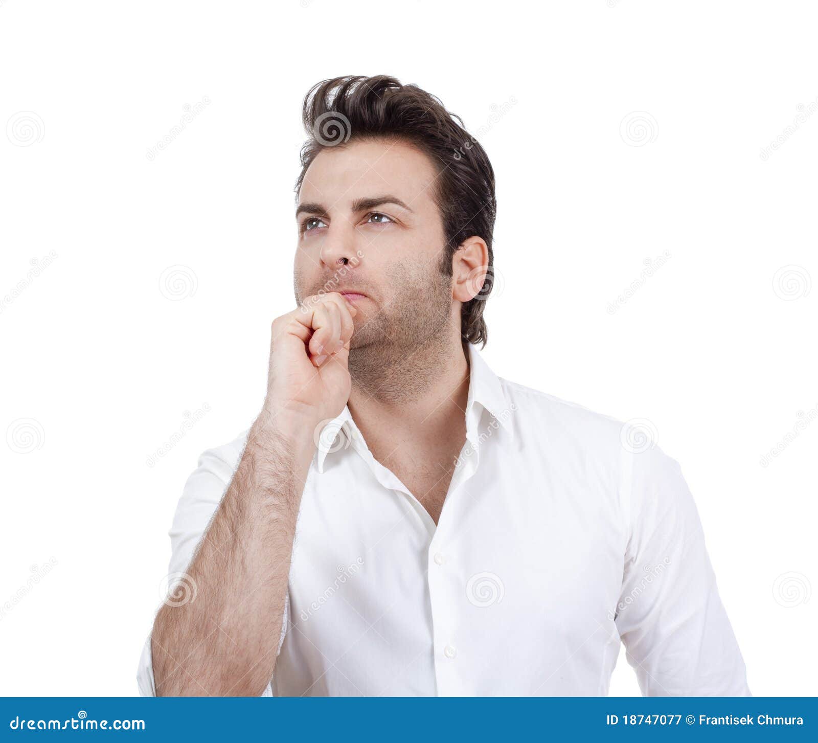 Concerned businessman stock image. Image of thinking - 18747077