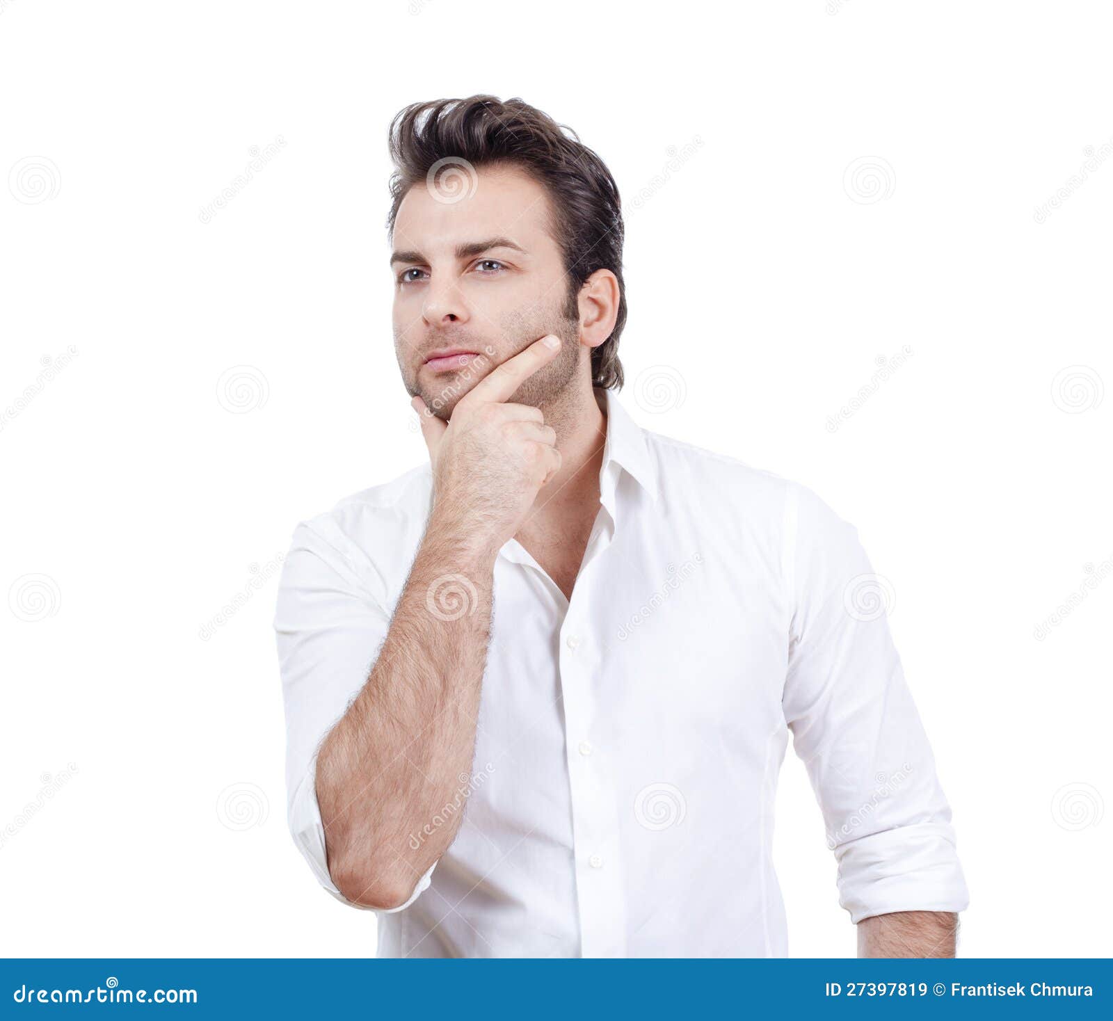 Concerned businessman stock image. Image of stressed - 27397819