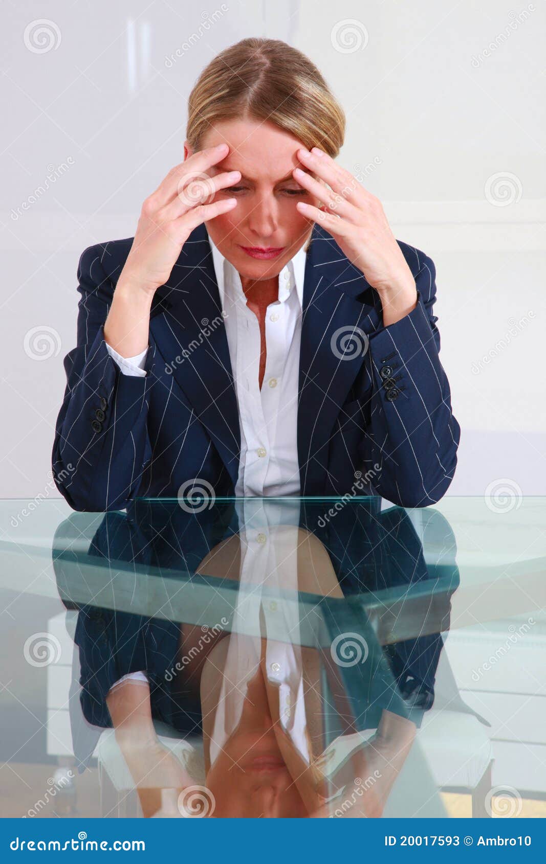 Concerned Businessman in Office Stock Image - Image of attire, office ...