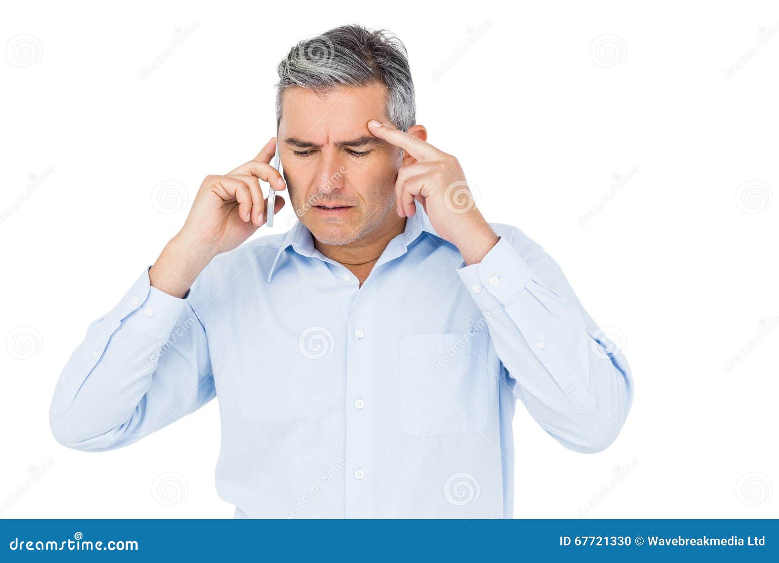 Concerned Businessman Phone Calling Stock Photo - Image of beautiful ...