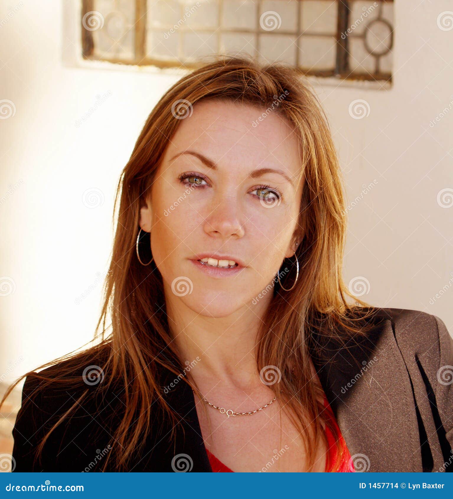 Concerned Businesswoman stock photo. Image of lady, face - 1457714