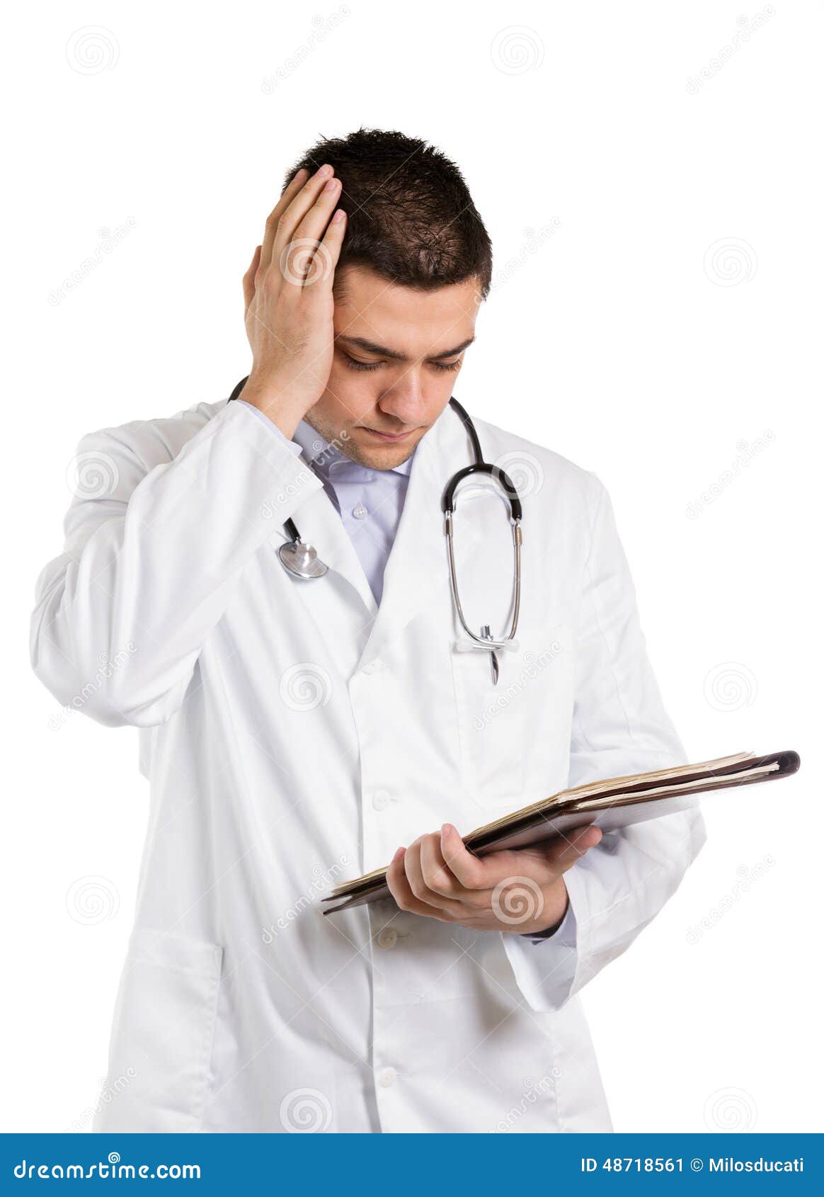 Concerned doctor stock image. Image of male, practitioner - 48718561
