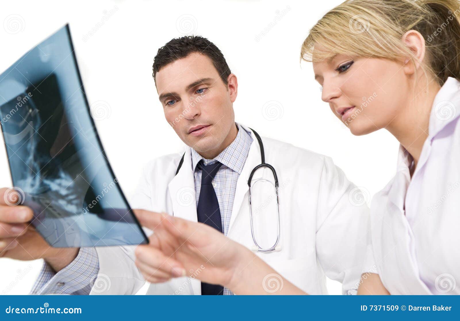 Concerned Doctor and Nurse stock image. Image of female - 7371509
