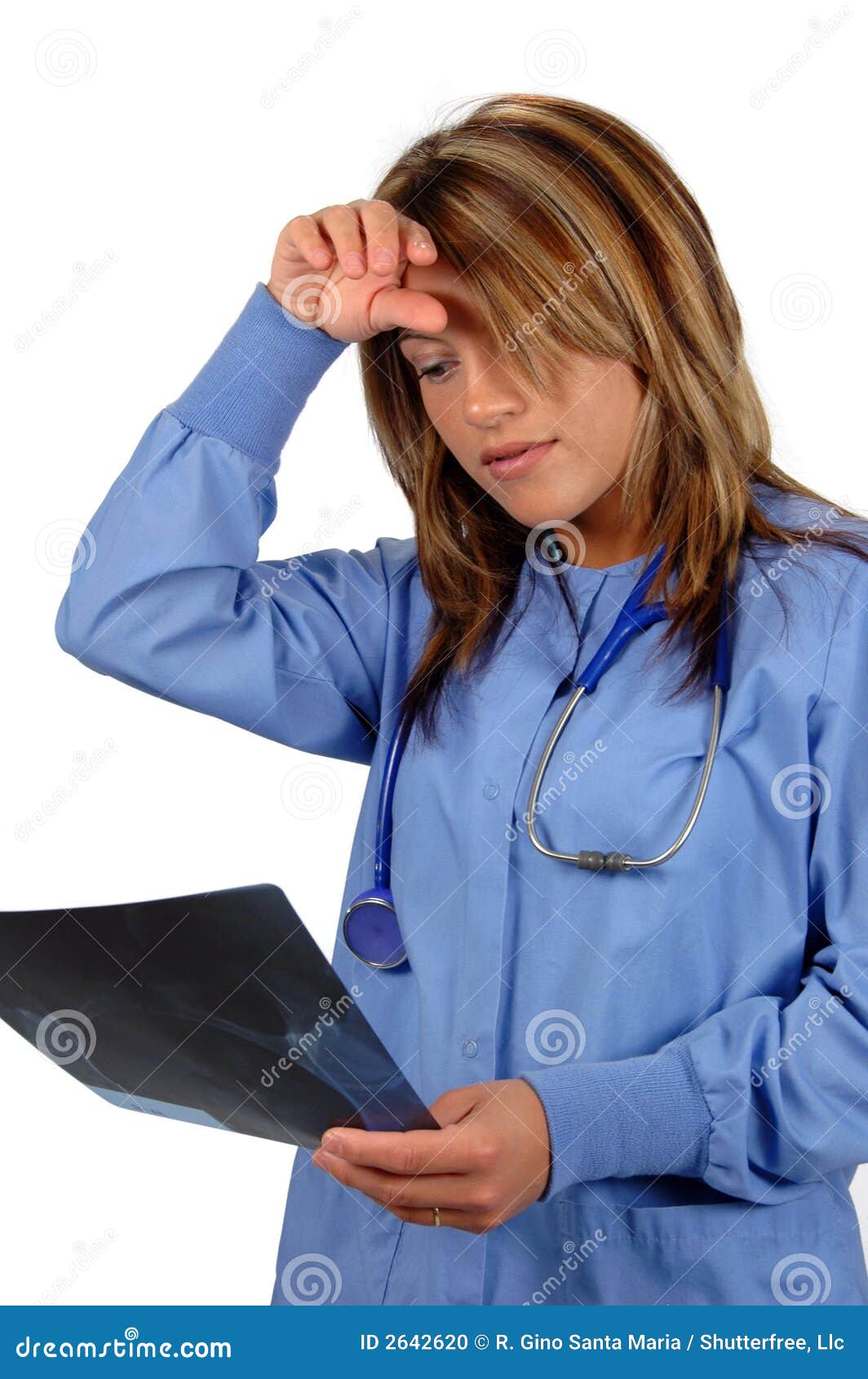 Concerned Doctor with X-ray Stock Photo - Image of analysing, hand: 2642620