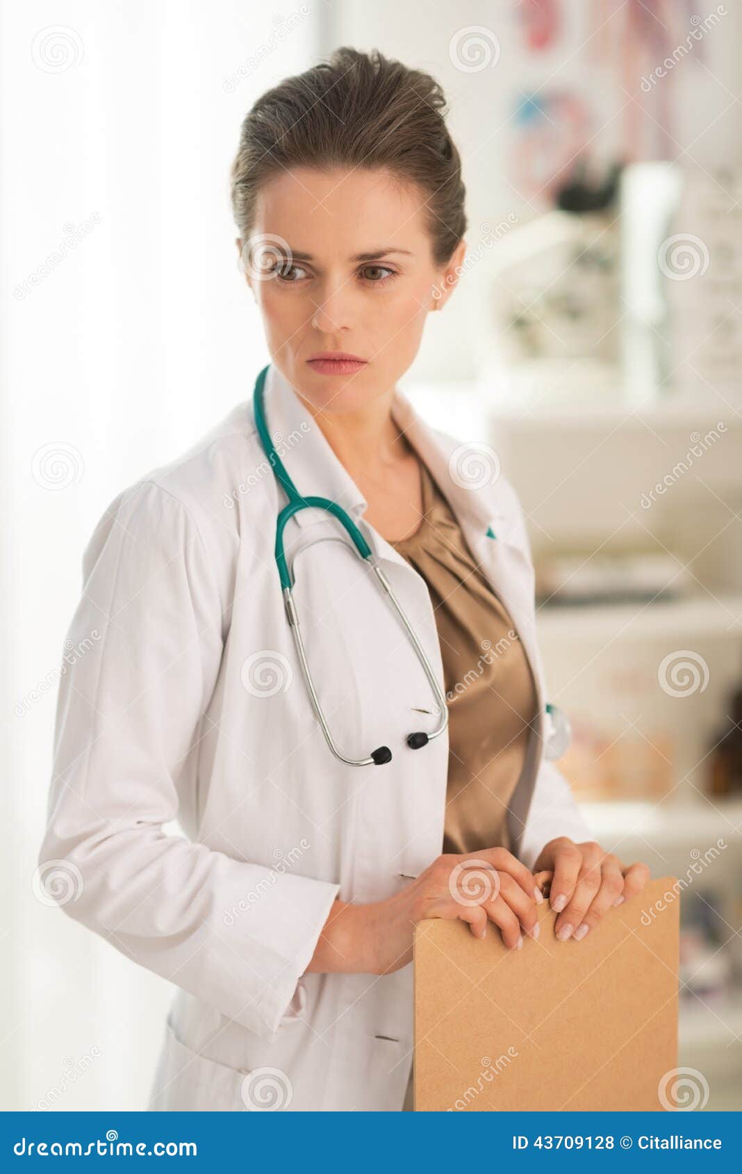 Concerned Doctor With X-ray Royalty-Free Stock Image | CartoonDealer ...