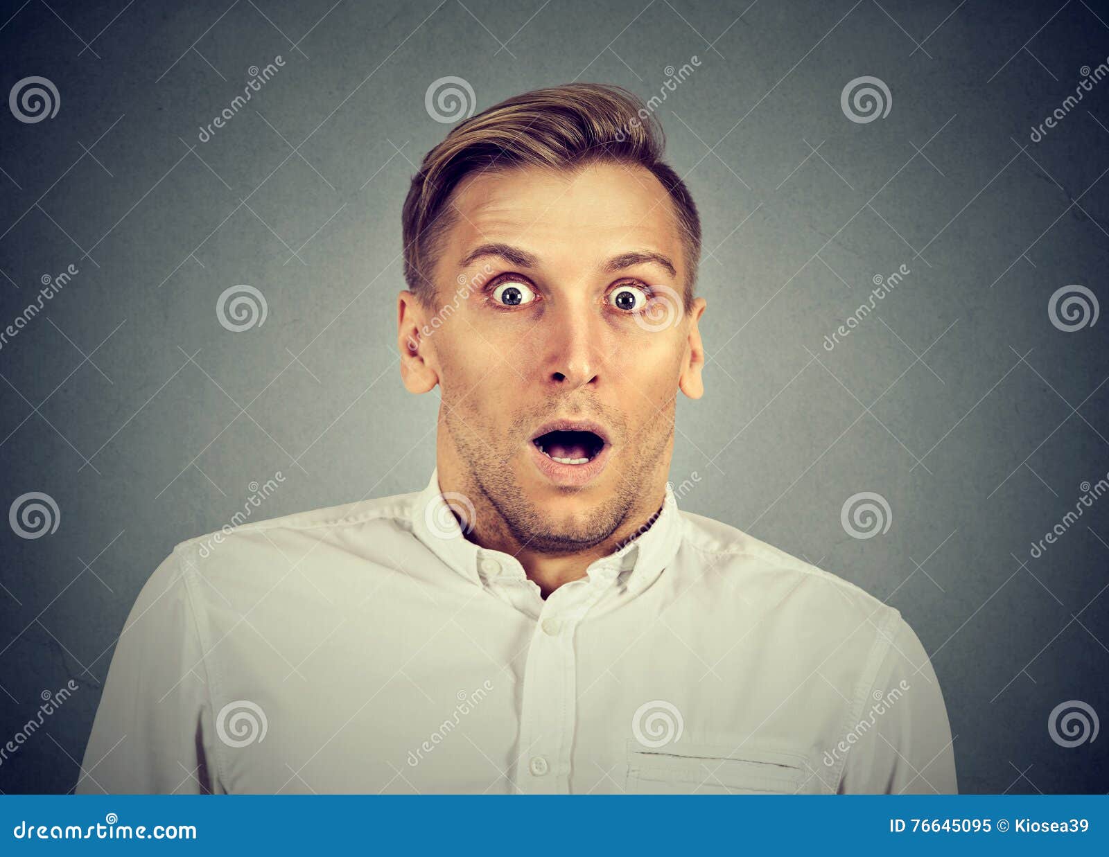 Concerned Scared Shocked Young Man Stock Image - Image of latin ...