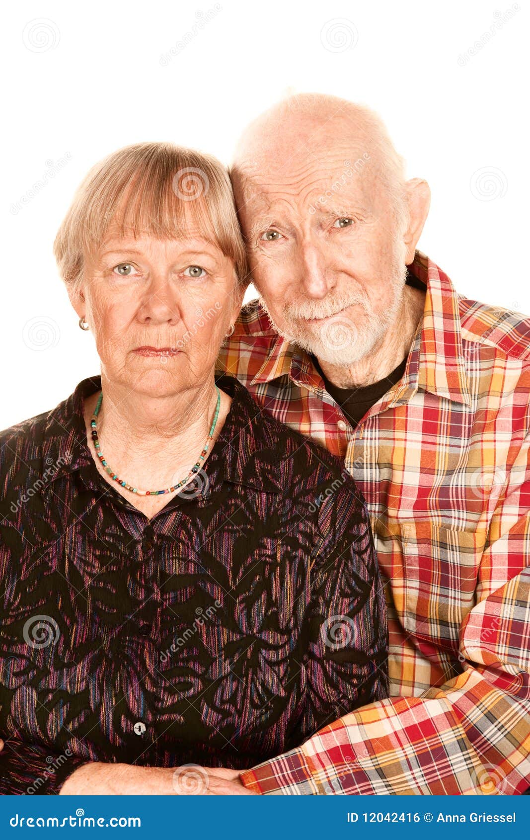 Concerned senior couple stock photo. Image of handsome - 12042416