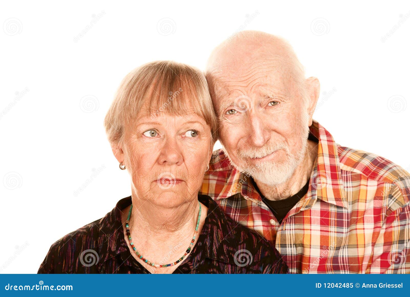 Concerned senior couple stock image. Image of white, stubble - 12042485