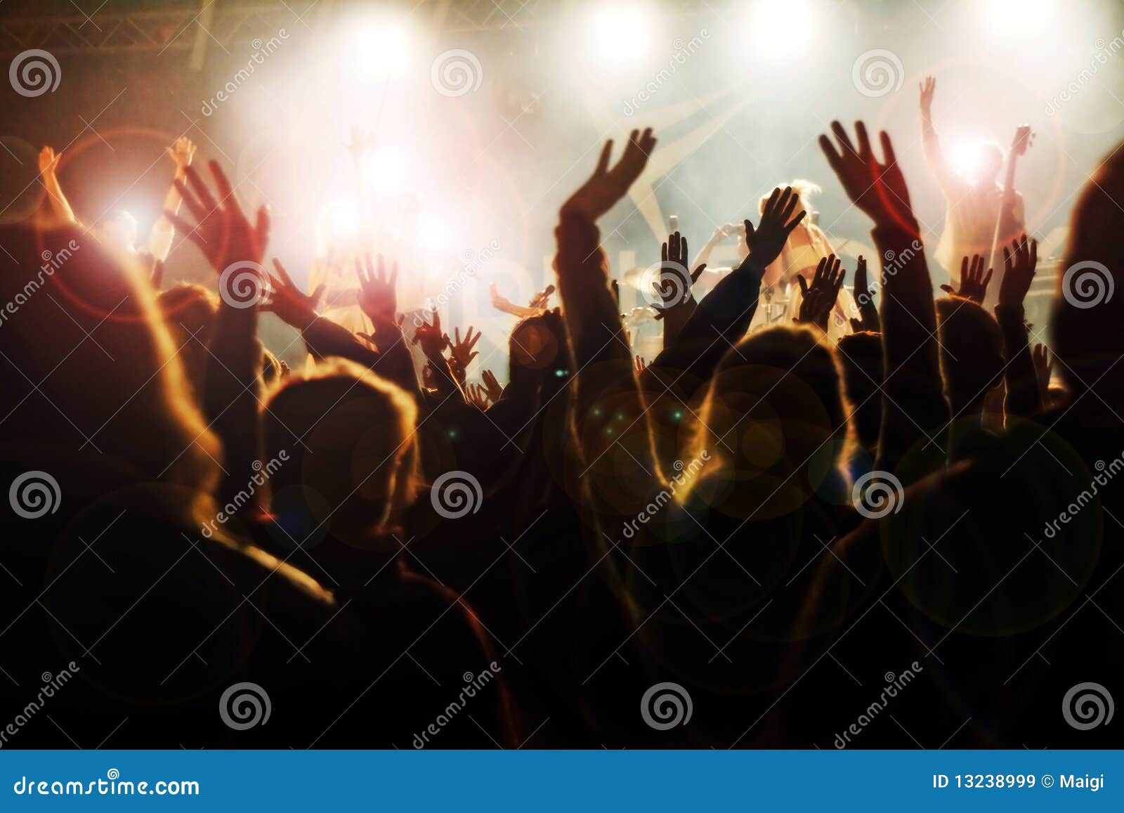 Concert stock image. Image of lights, crowd, musician - 13238999