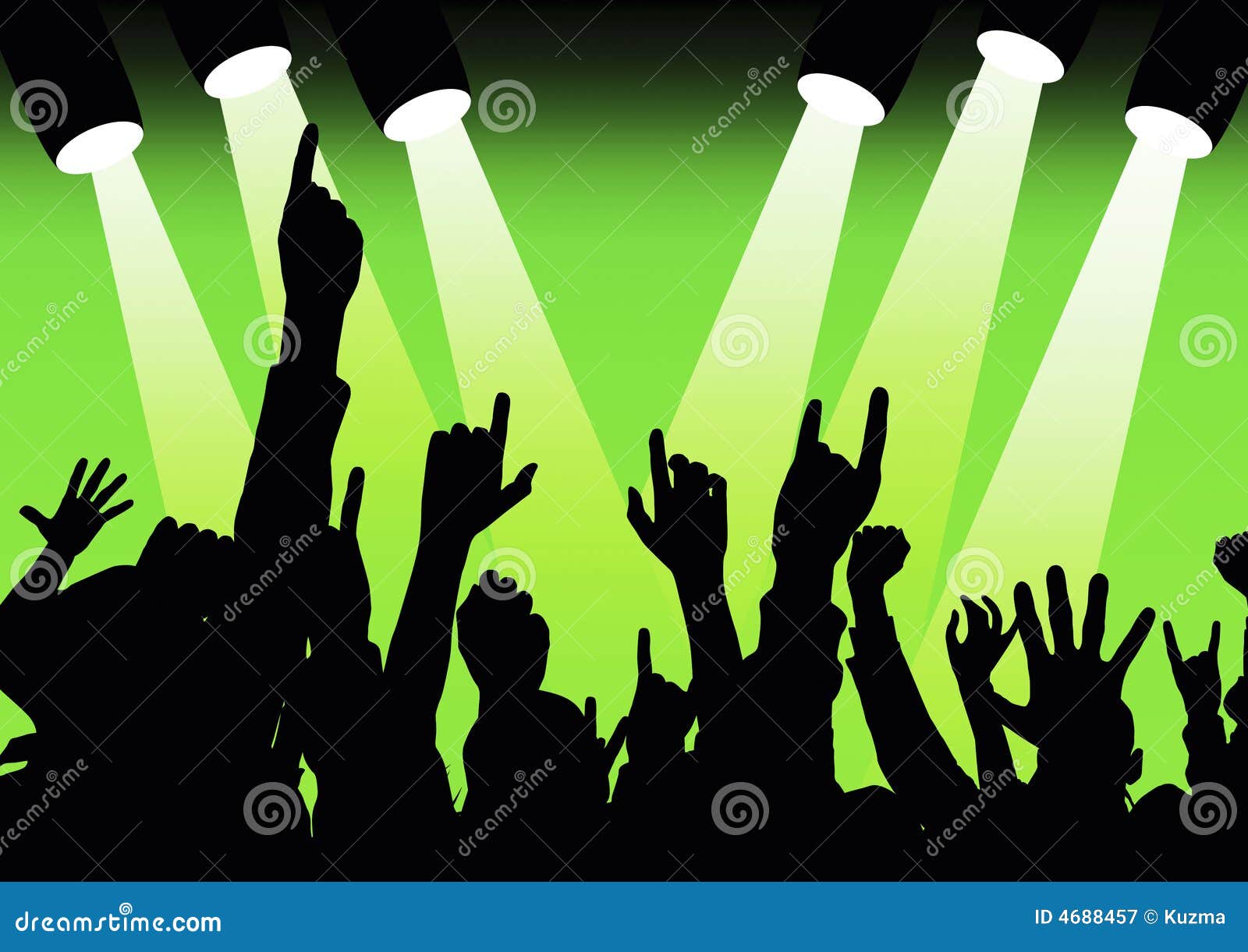 Concert stock illustration. Illustration of stage, girls - 4688457