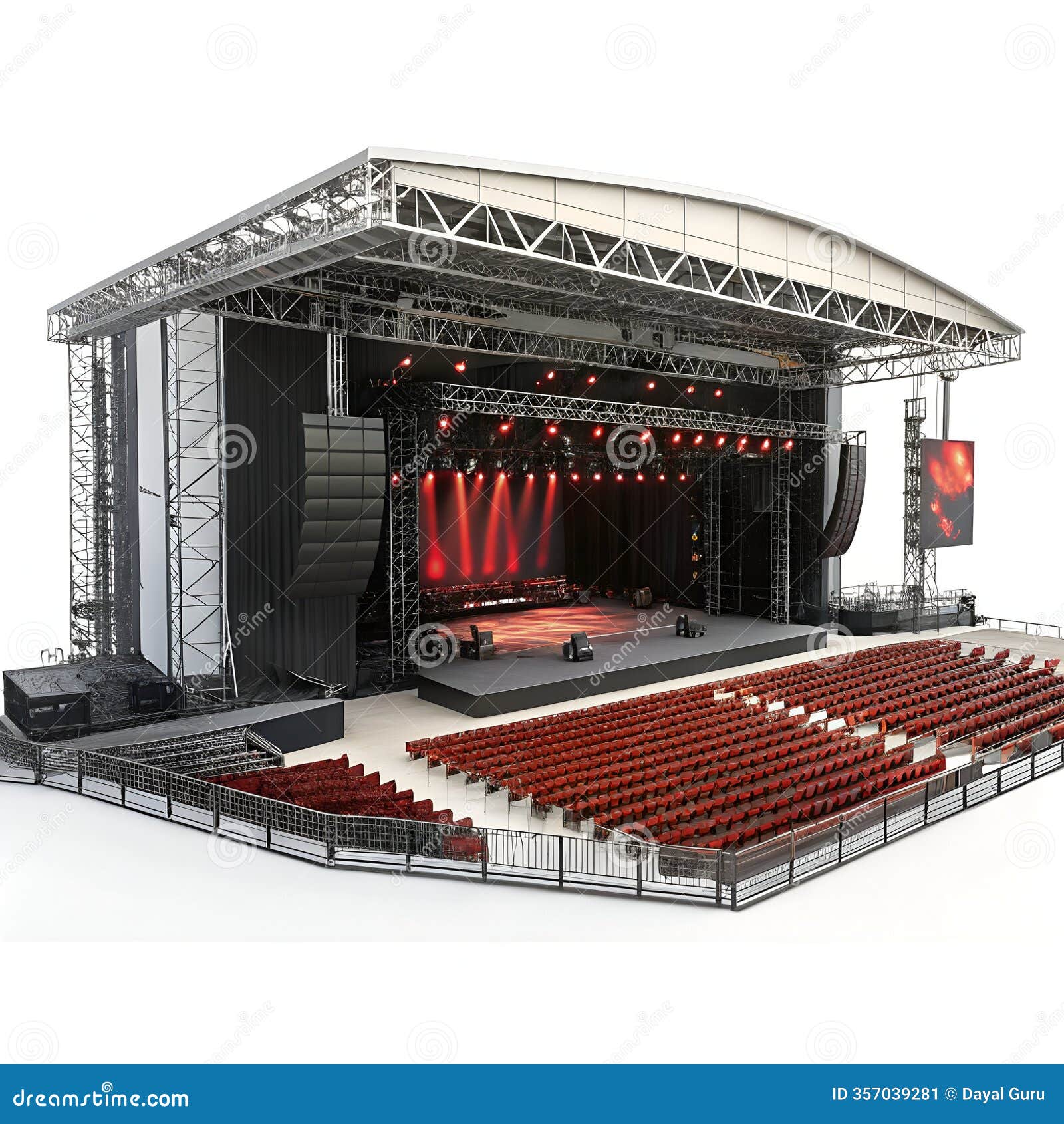 Concert Arena Render stock illustration. Illustration of space - 357039281
