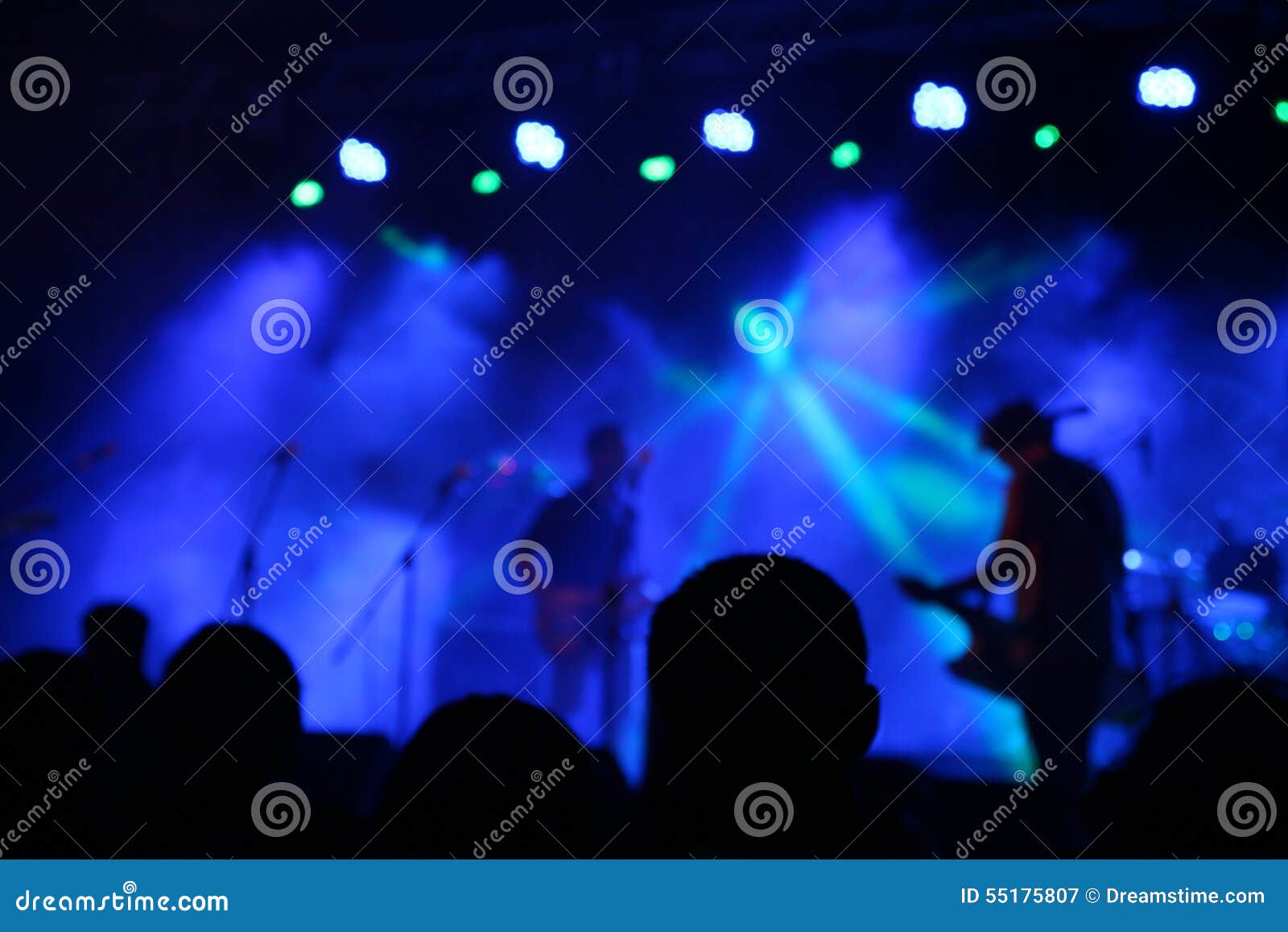 Concert blue lights stock image. Image of concert, folk - 55175807