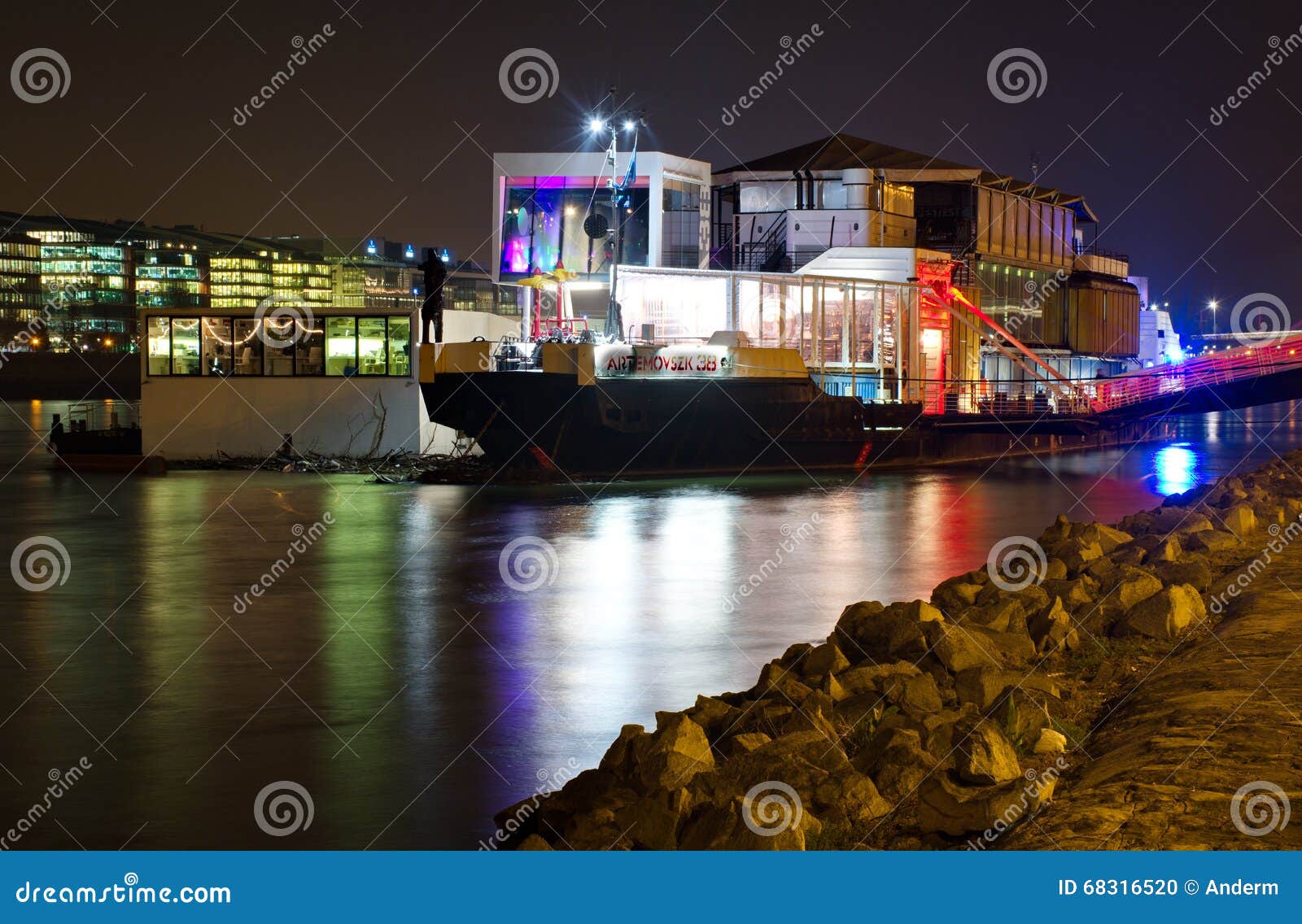 A38 concert boat editorial image. Image of danube, ship - 68316520