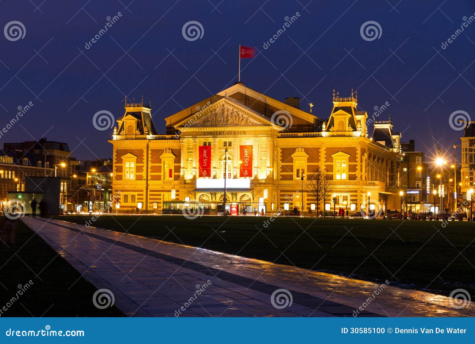 Concert building Amsterdam editorial image. Image of beautiful - 30585100