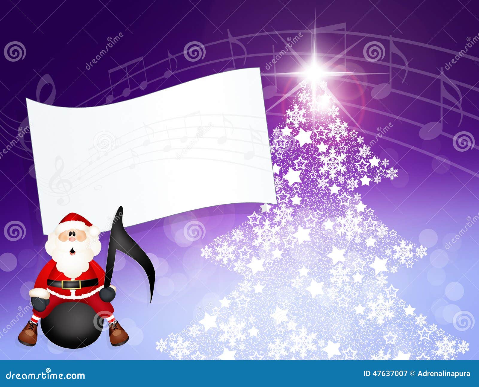 Concert of Christmas stock illustration. Illustration of musical - 47637007