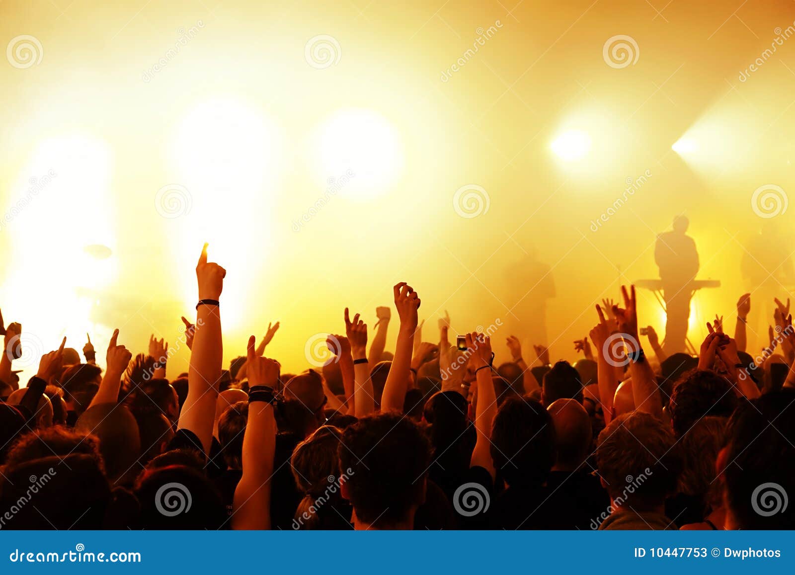 Concert Crowd stock image. Image of people, crowd, clap - 10447753