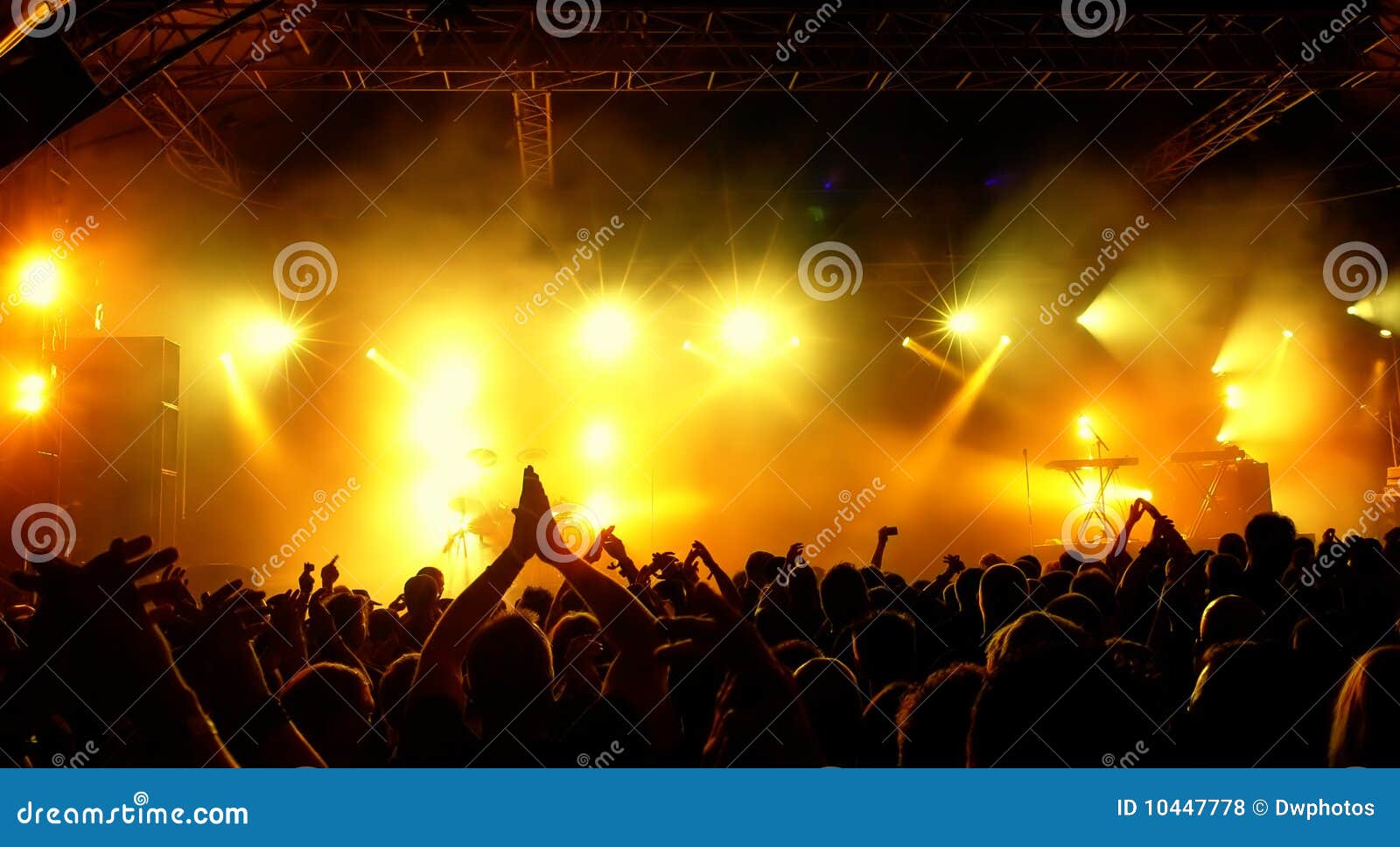 Concert Crowd stock photo. Image of event, instrument - 10447778