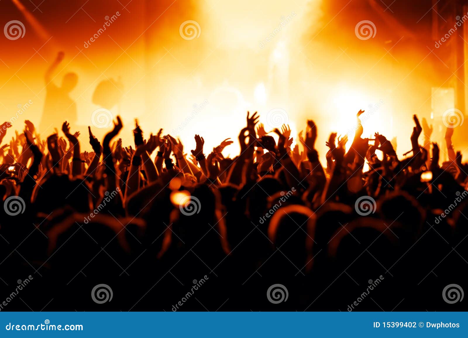 Concert Crowd stock photo. Image of instrument, performace - 15399402