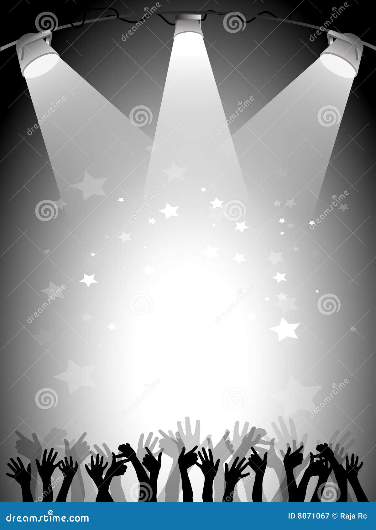 Concert crowd stock vector. Illustration of backdrop, grey - 8071067