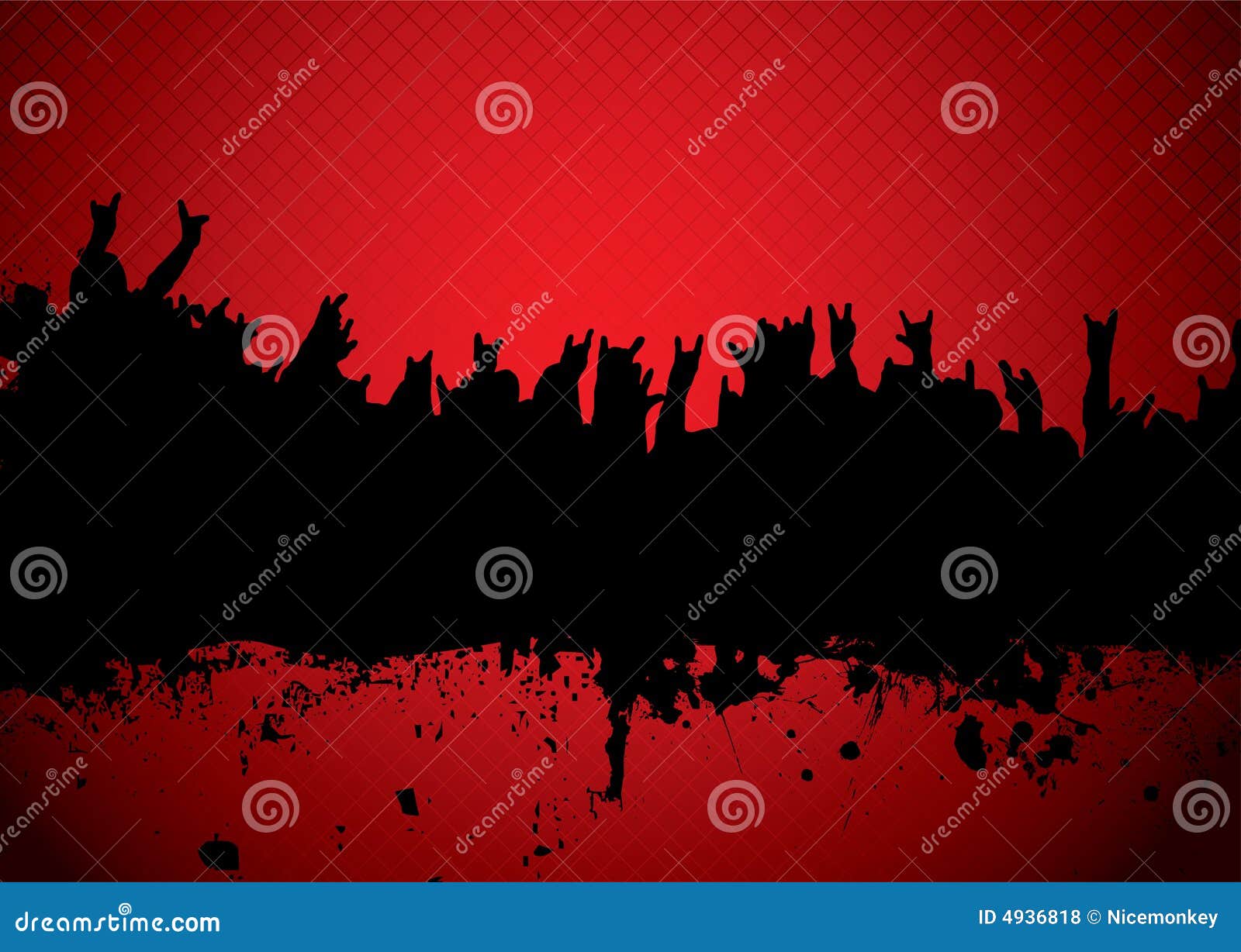 Concert crowd red stock vector. Illustration of spot, crowd - 4936818