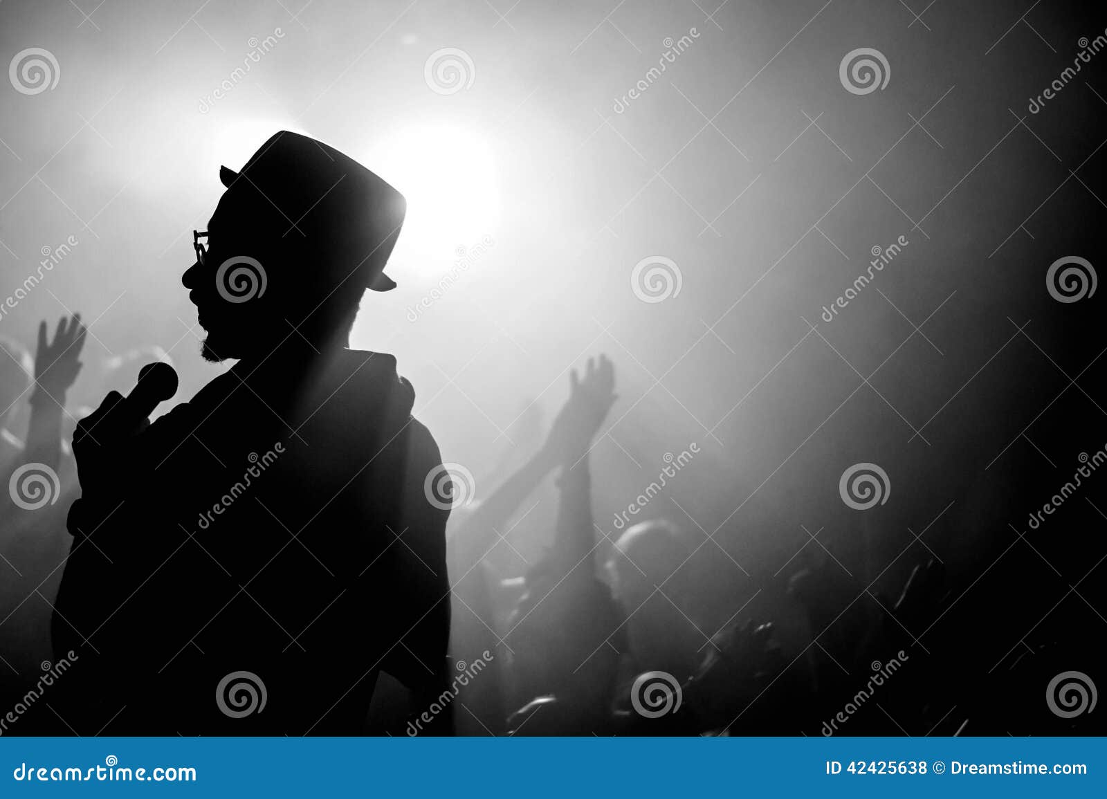 Concert - crowd, singer editorial stock photo. Image of figure - 42425638