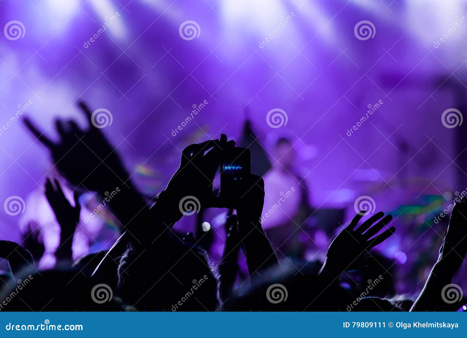 Concert crowd stock image. Image of party, music, crowd - 79809111