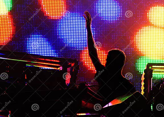 A Concert of Electronic Music Stock Image - Image of equipment, club ...