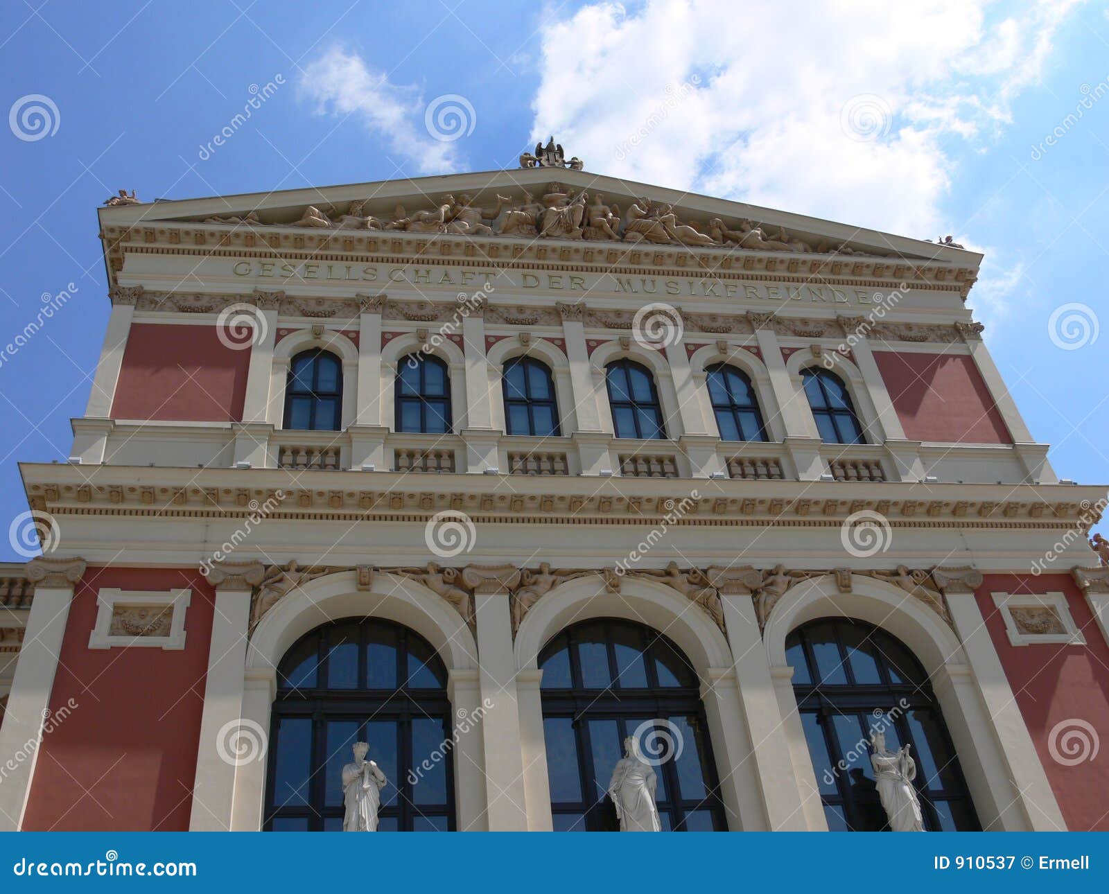 Concert hall building stock image. Image of musikverein - 910537