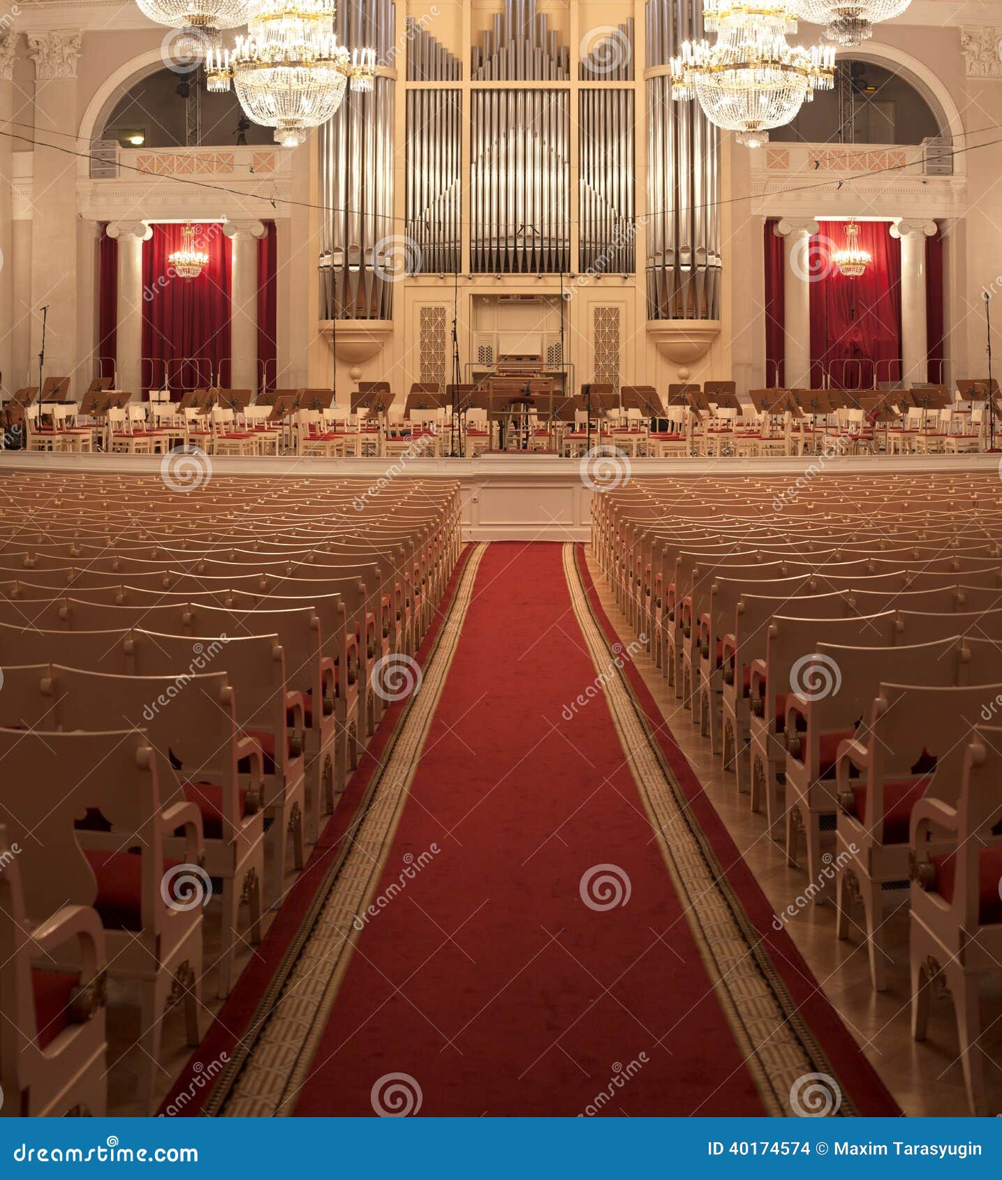Concert Hall stock photo. Image of festival, chairs, indoor - 40174574