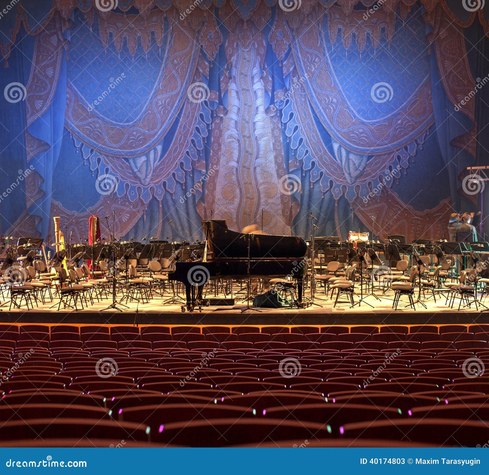 Concert Hall stock image. Image of orchestra, interior - 40174803