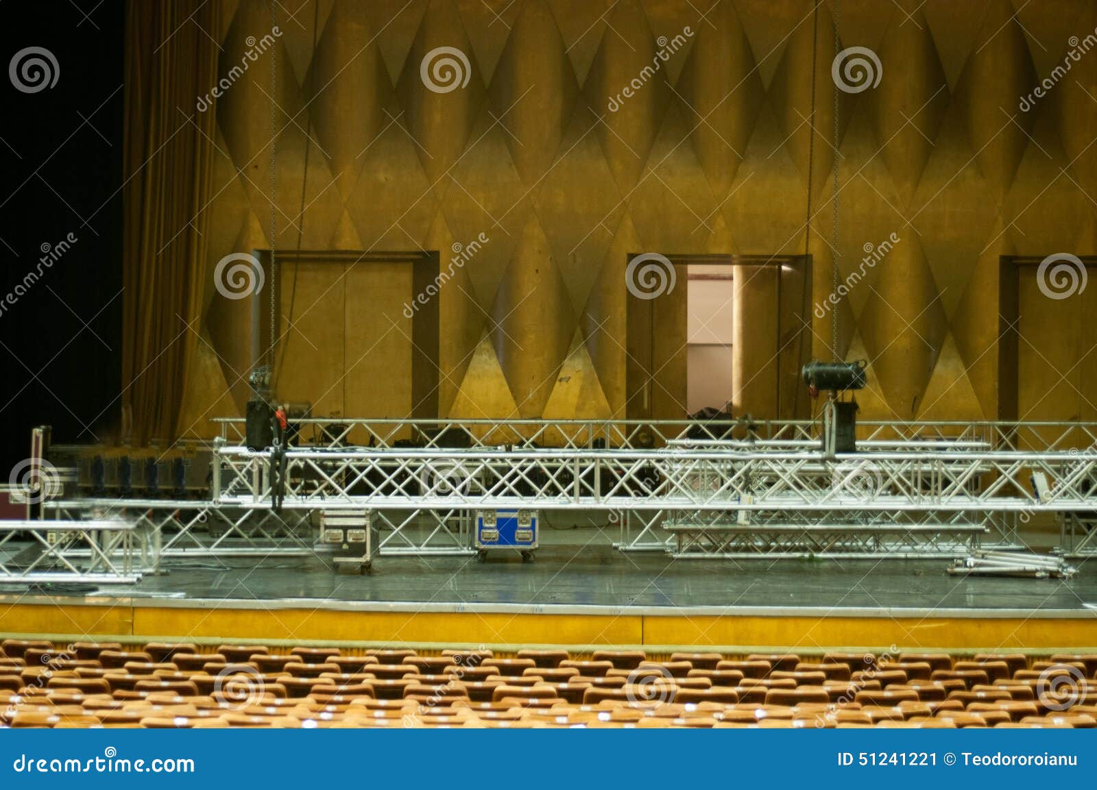 Concert Hall in Preparations Stock Image - Image of entertainment ...