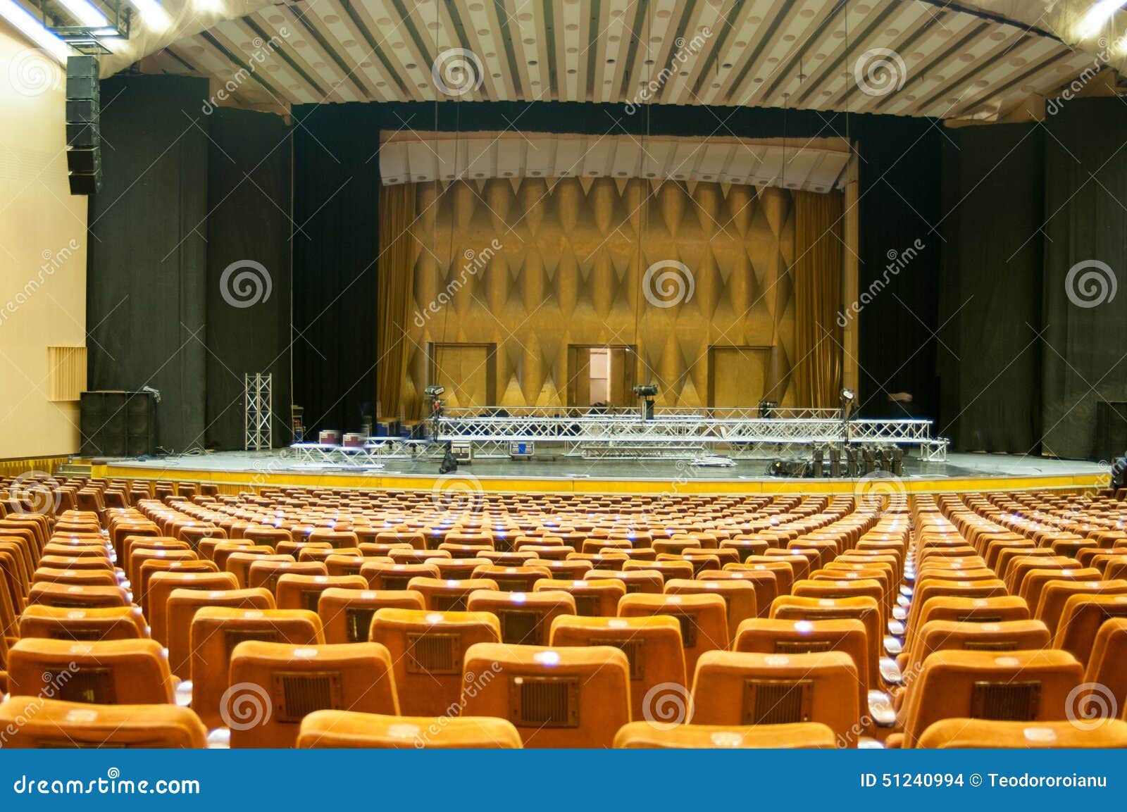 Concert hall scenery stock photo. Image of architecture - 51240994