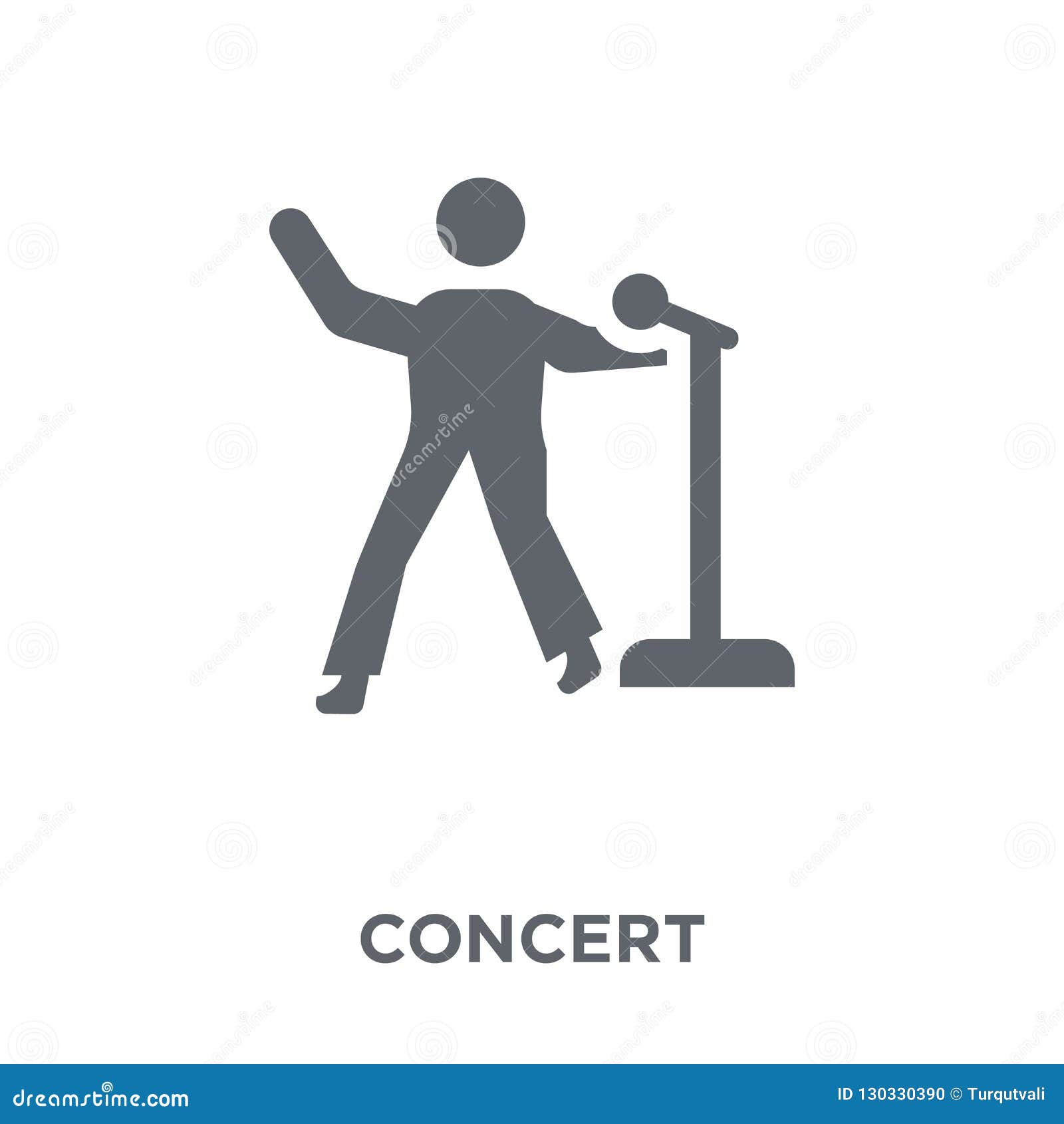 Concert Icon from Entertainment Collection. Stock Vector - Illustration ...