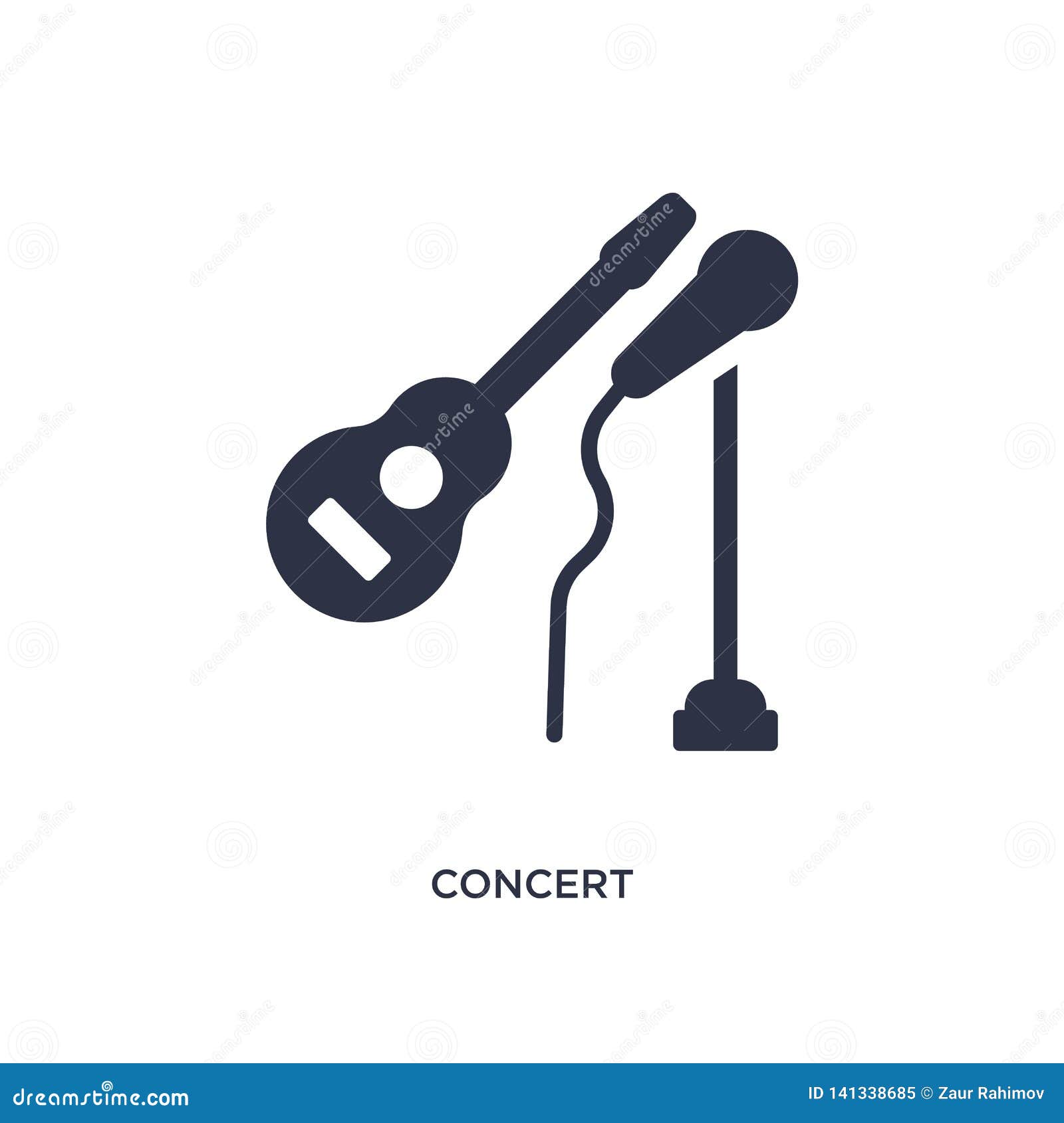 Concert Icon on White Background. Simple Element Illustration from ...
