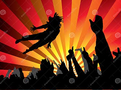 Concert jump flame stock vector. Illustration of creative - 1847542