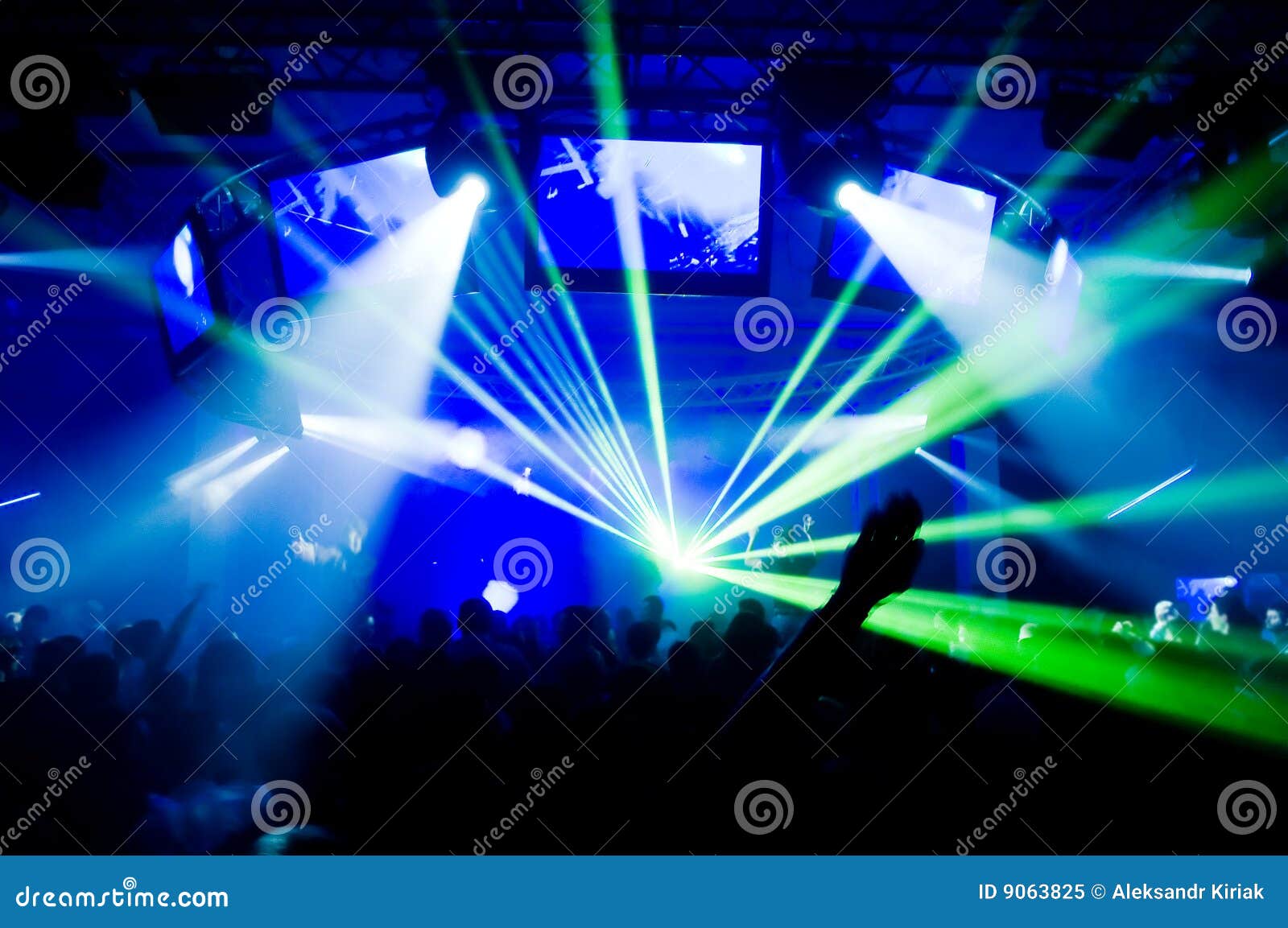 Concert, laser show stock image. Image of festival, loud - 9063825