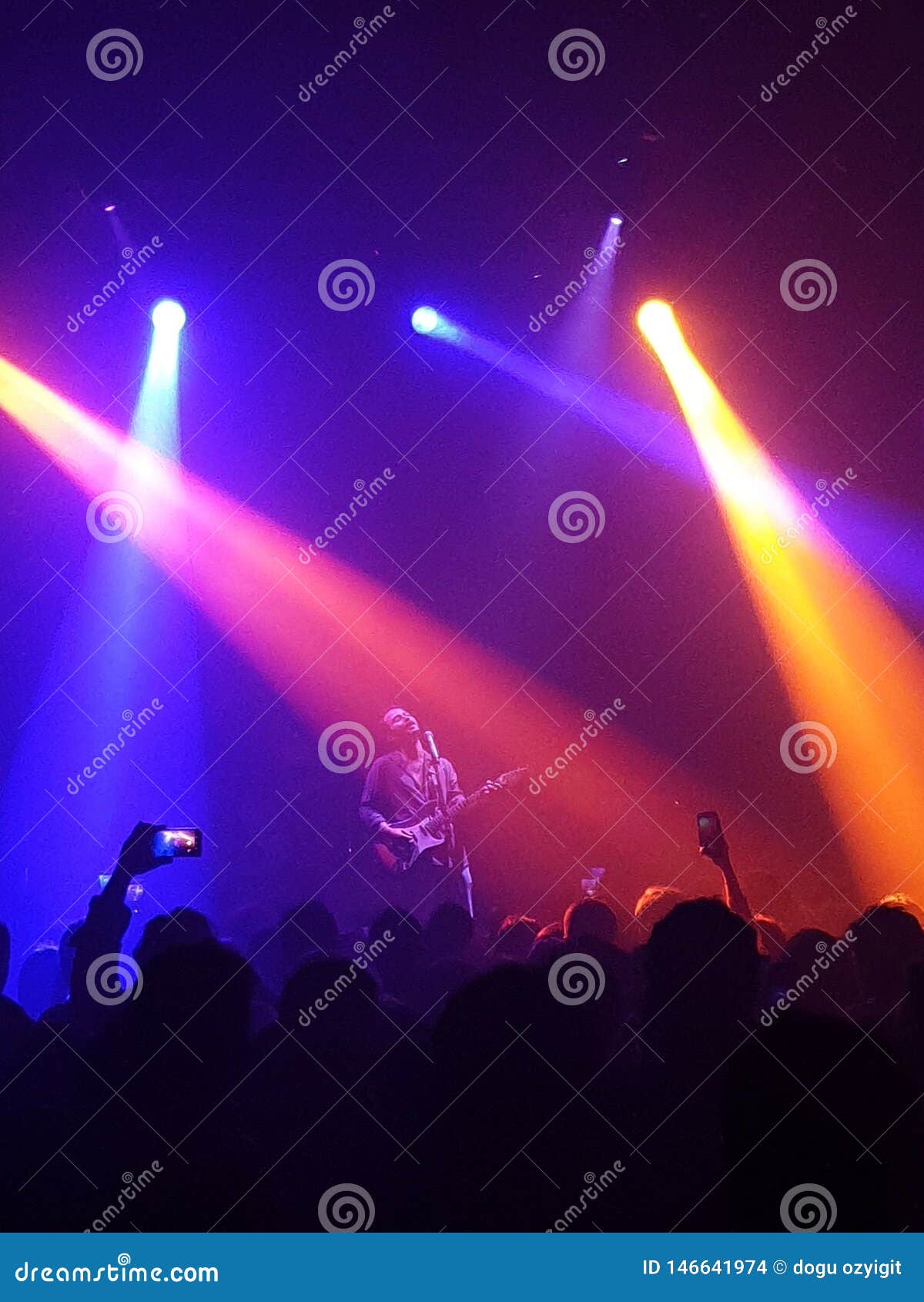 Concert with light editorial stock image. Image of stage - 146641974