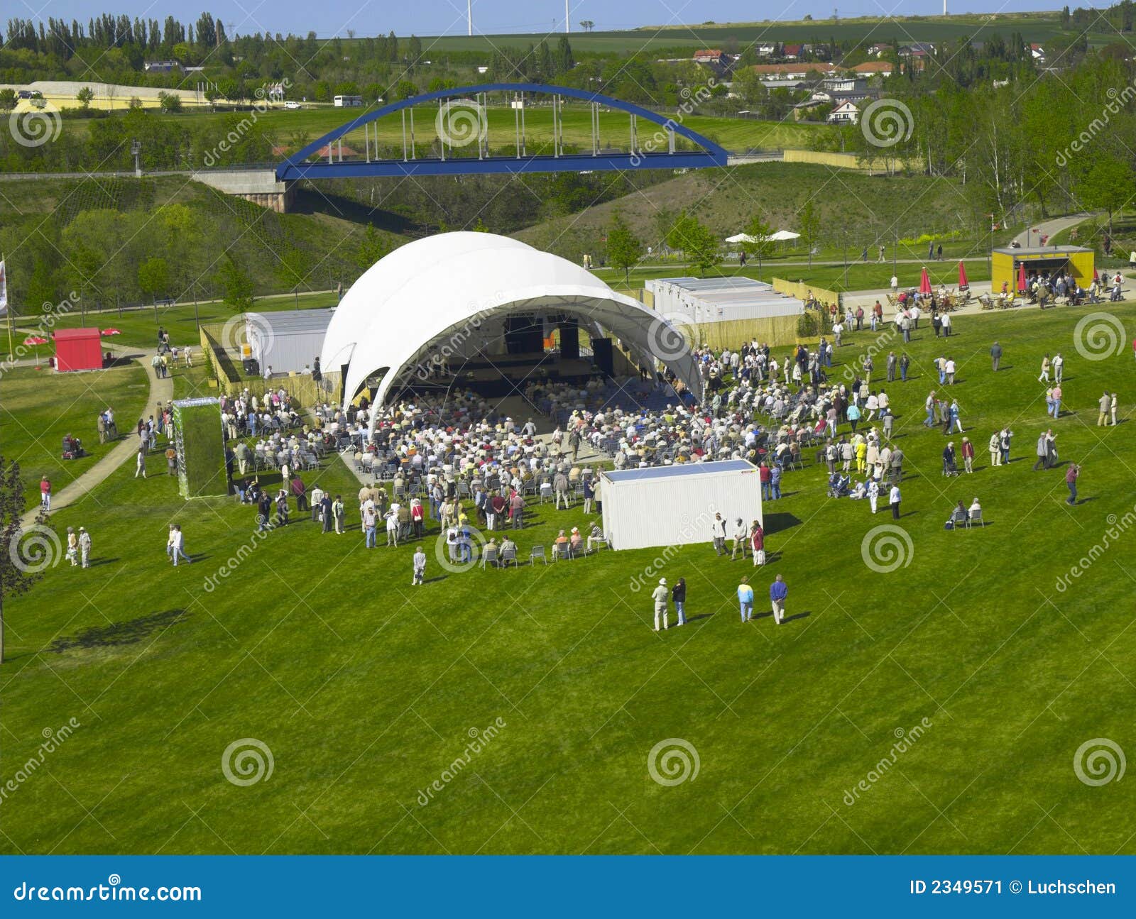 Concert outdoors stock image. Image of dancing, illuminated - 2349571