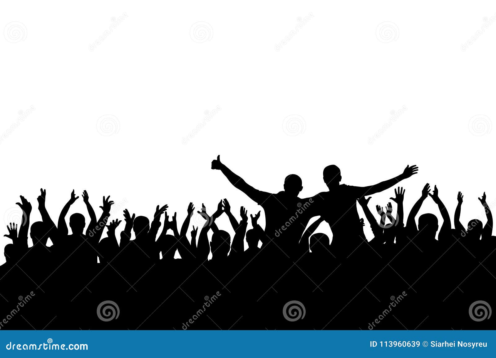 Concert, Party. Applause Crowd Background Silhouette, Cheerful People ... Concert, Party. Applause Crowd Background Silhouette, Cheerful People ...