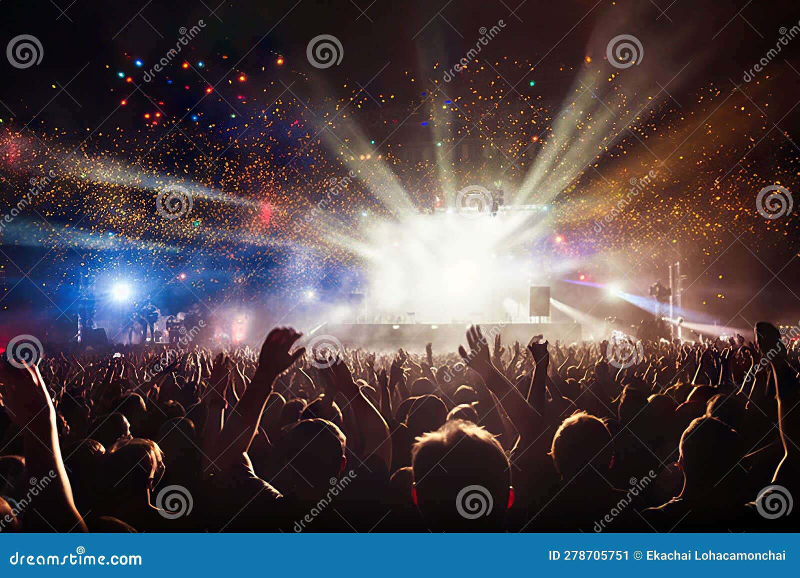 Concert Party Disco Sparkling with Music and Dance. Created with ...